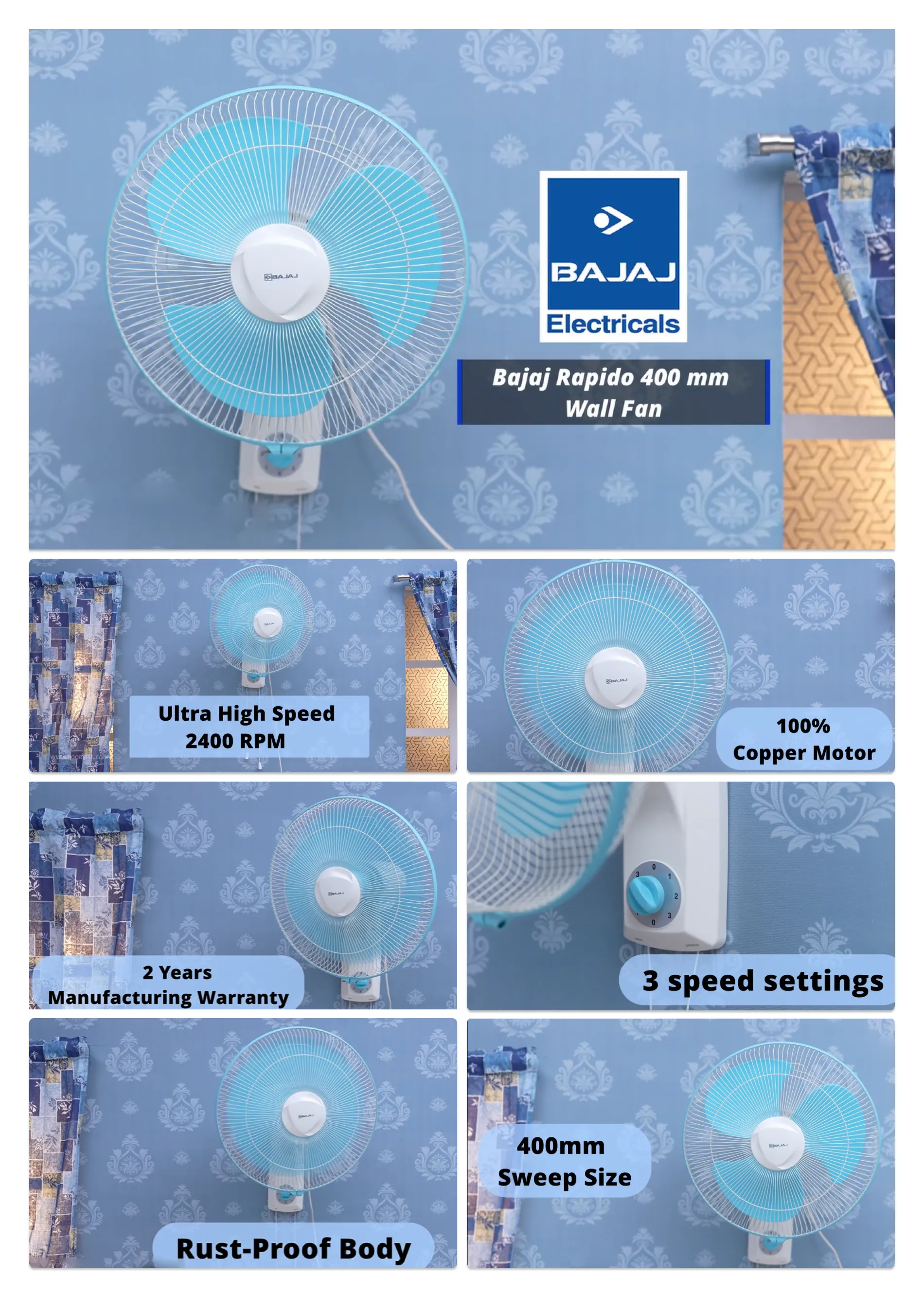 Bajaj Wall Fan