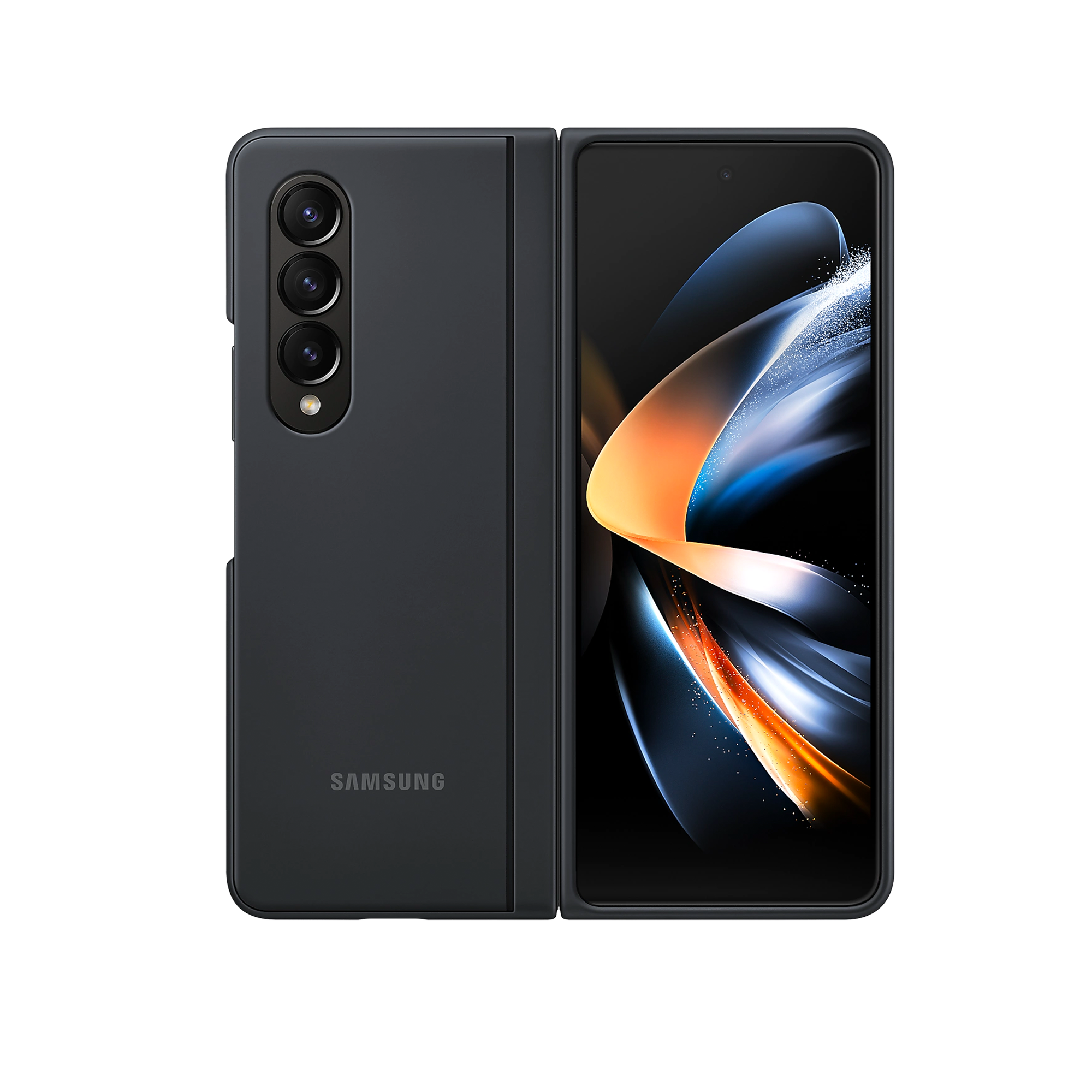 Samsung Slim Standing Cover For Galaxy Z Fold4 ( Black )