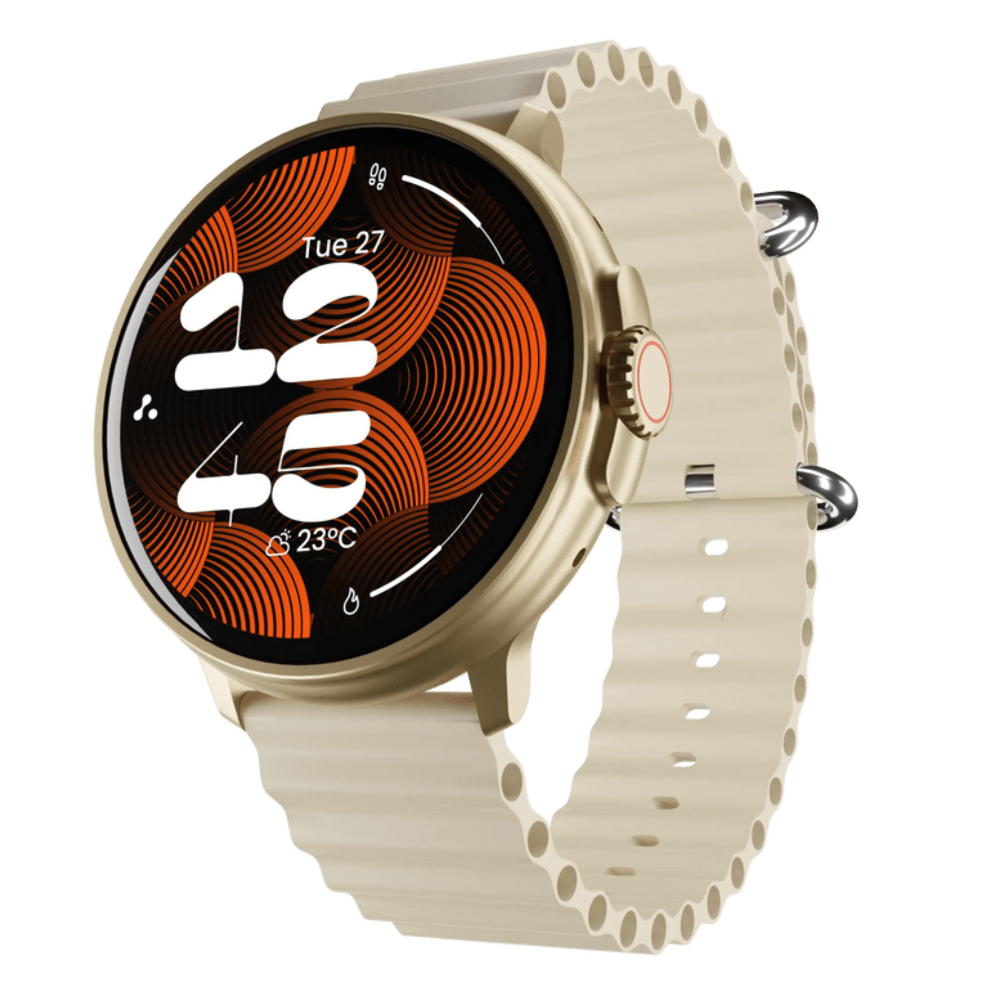 Buy Ambrane Wise Rush Smartwatch (Cream) at Poorvika