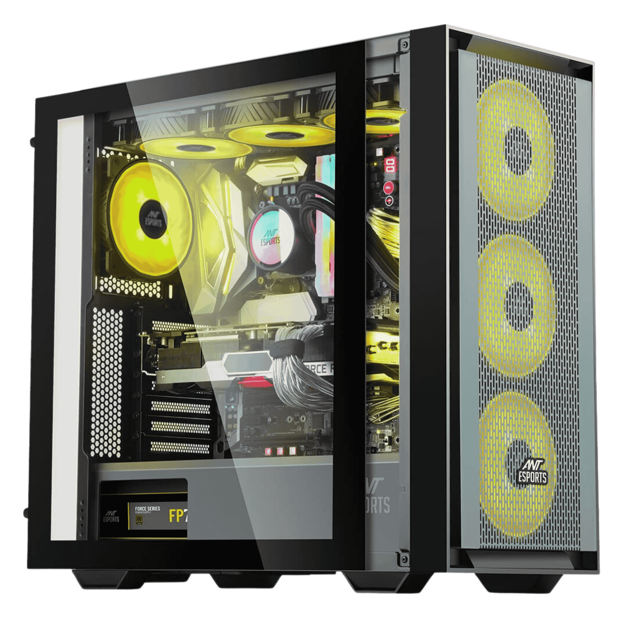 Ant Esports 690 Air Mid Tower 120mm ARGB PC Cabinet | Black