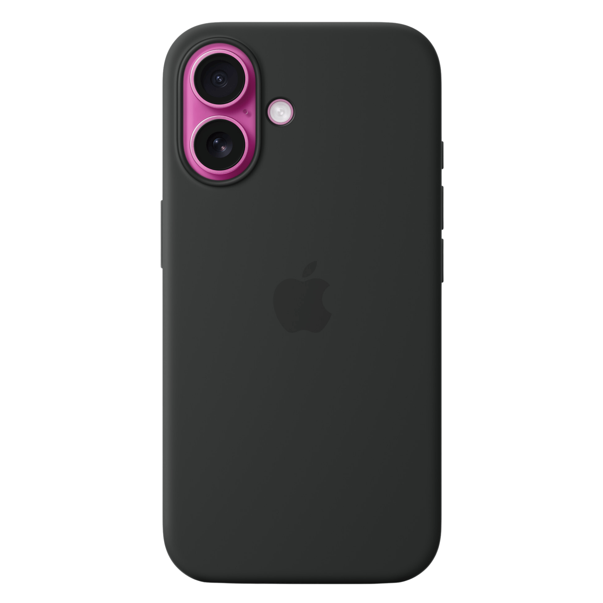 Apple iPhone 16 Silicone Back Case ( Black ) With MagSafe