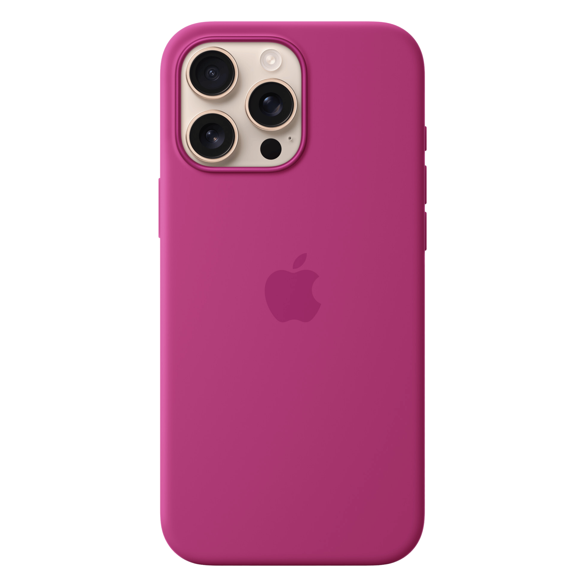 Apple iPhone 16 Pro Max Silicone MagSafe Case ( Fuchsia )