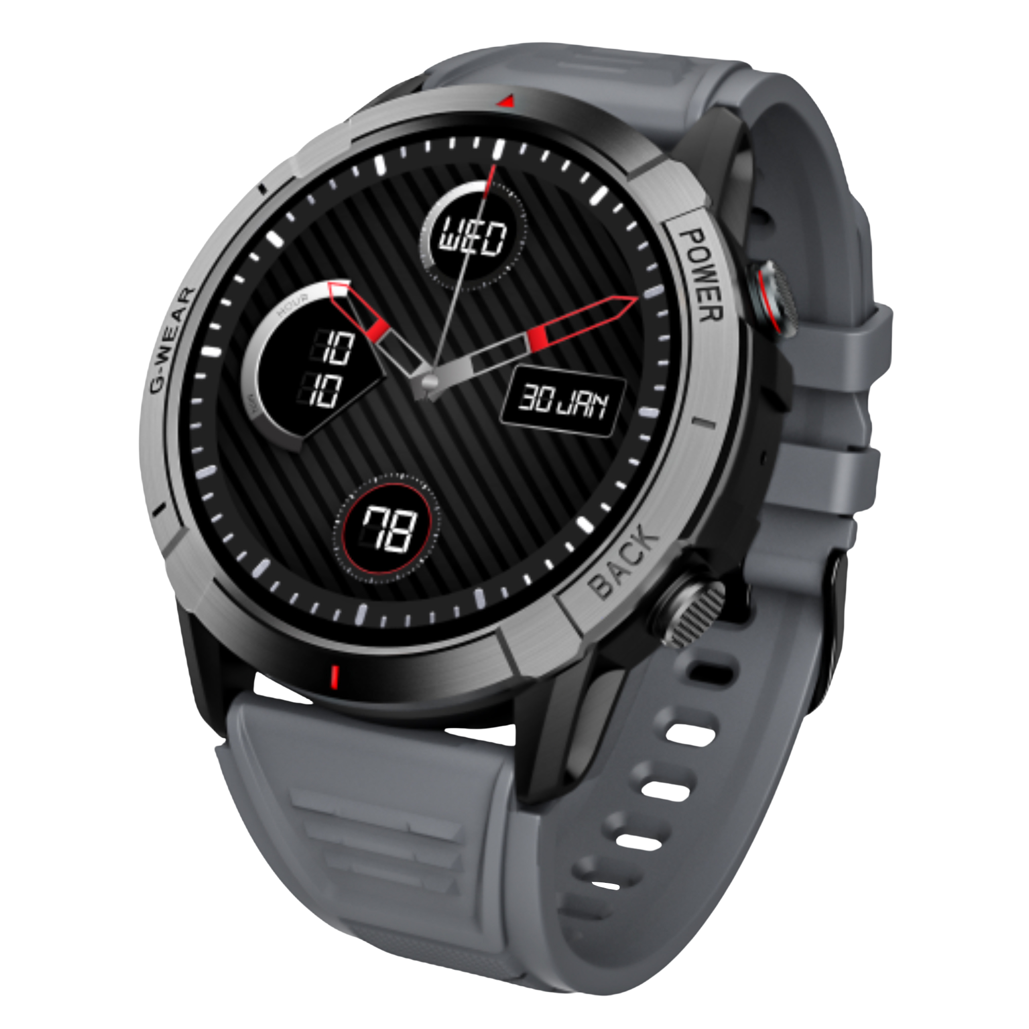 Shop Boat Lunar Fit Smartwatch ( Slate Gray ) Bluetooth Calling