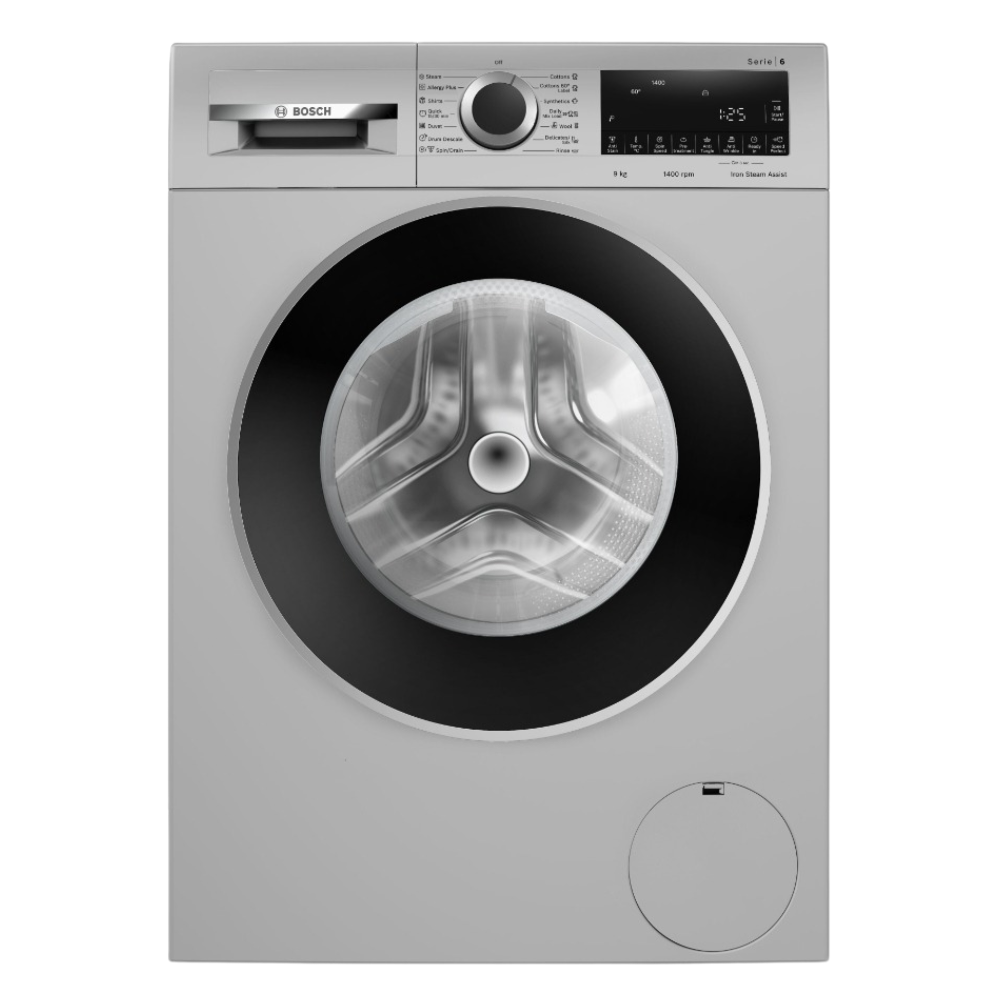 Bosch 9.0Kg Front Load Washing Machine, WGA244ZSIN | Silver
