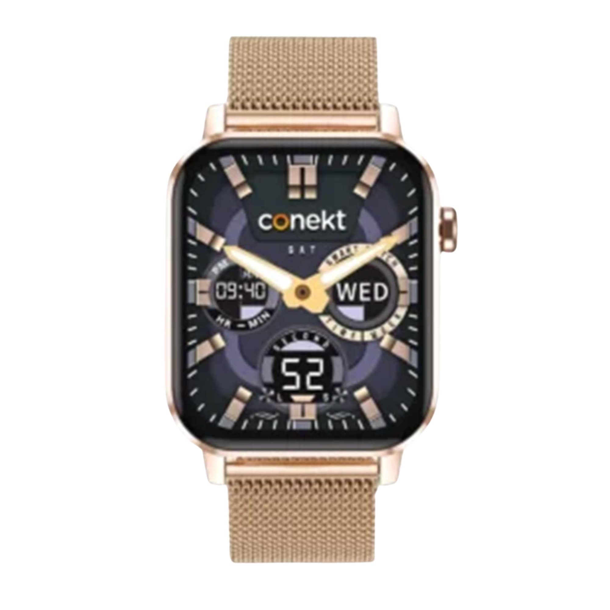 Buy conekt alloy smartwatch gold buy at poorvika online