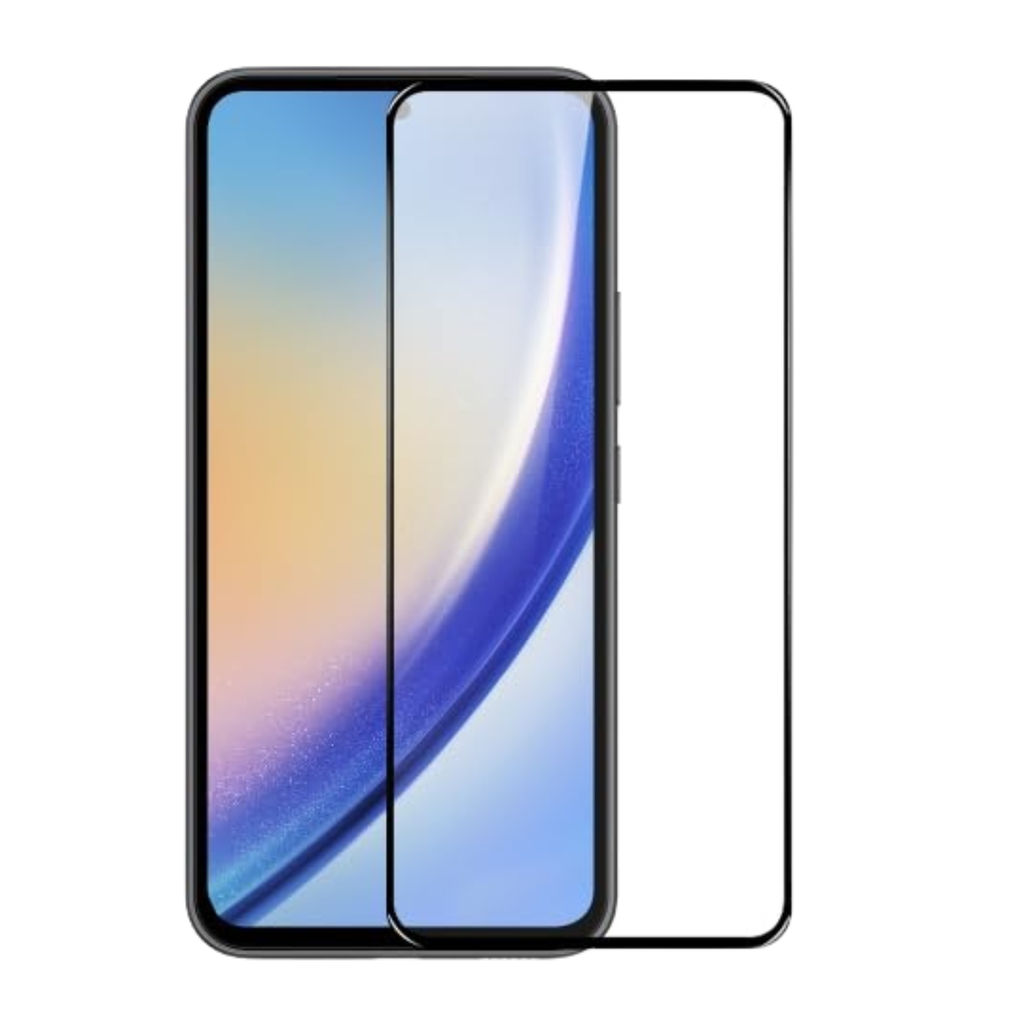 Buy 6D Tempered Glass for Samsung A35/A55 5G (Black) Online