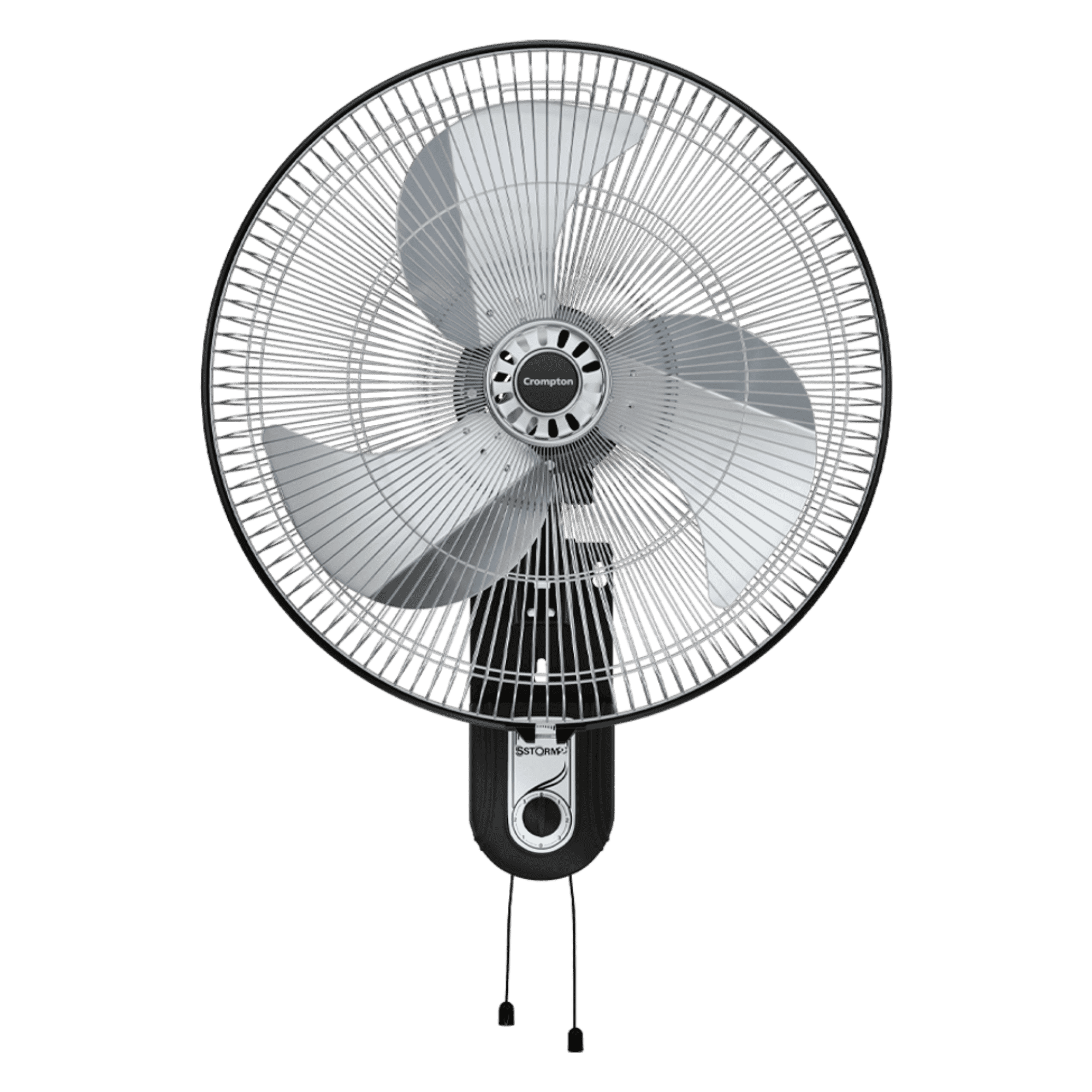 Buy Crompton Branded Storm 2 450 mm Wall Fan | Silver Black