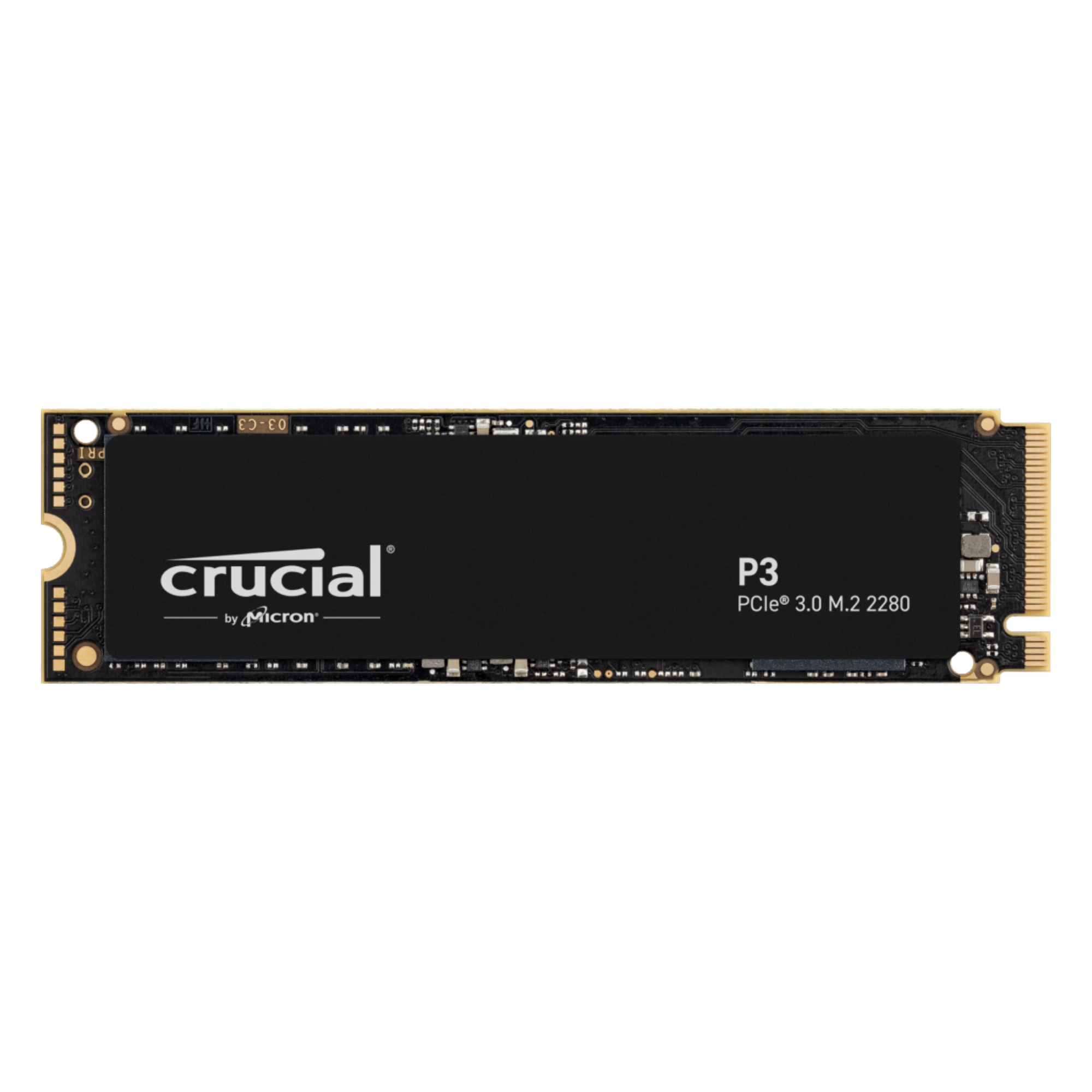 Crucial P3 NVMe 1TB M.2 2280 SSD Internal Storage Device (1TB, Black)