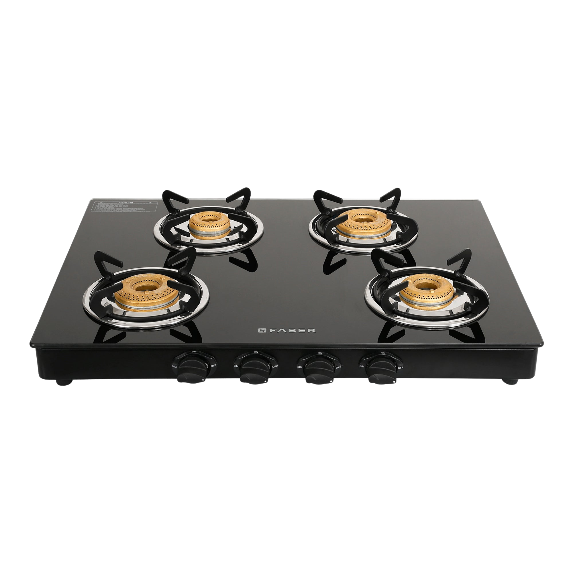 Buy FABER Cooktop Jumbo NEO XL 4BB 4 Burner Gas Stove Black
