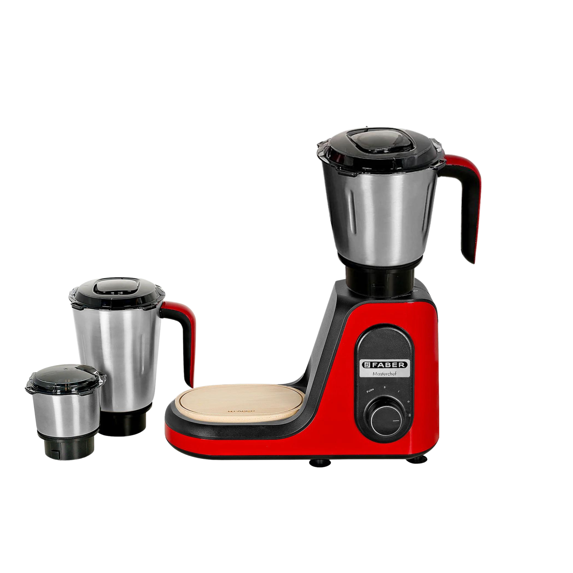 Buy FABER Master Chef Mixer Grinder 800 3 Jars, Mystic Red!