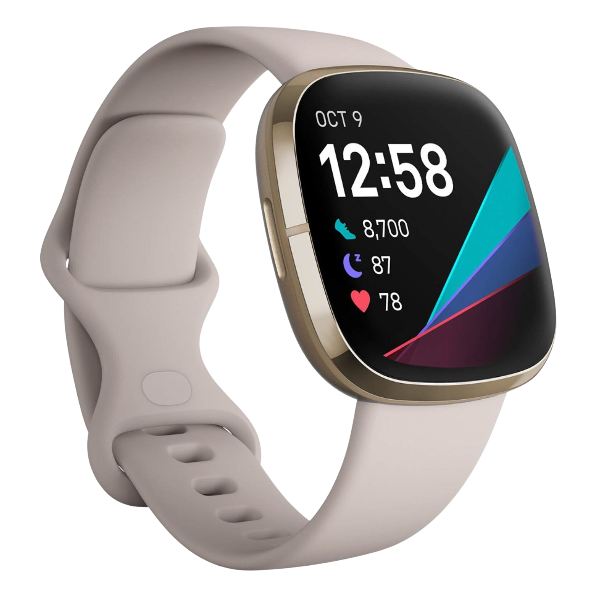 Shop Fitbit Sense Smartwatch ( Lunar White ) at Poorvika!