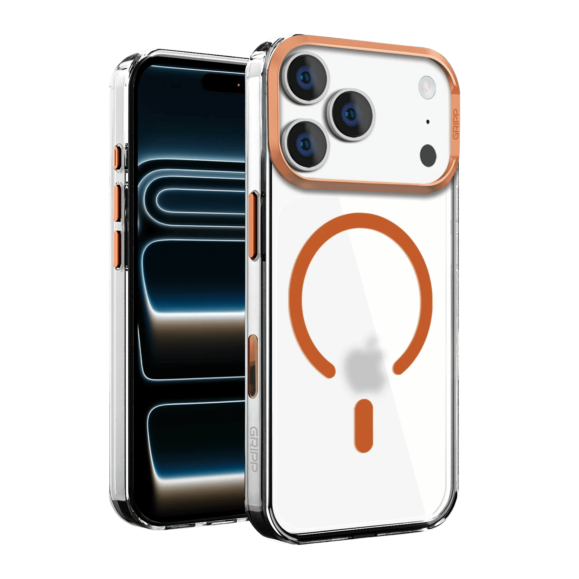 Gripp-Stellar-Case-With-MagSafe-For-Apple-iPhone-17-Pro-Vivid-Orange-side-view.png