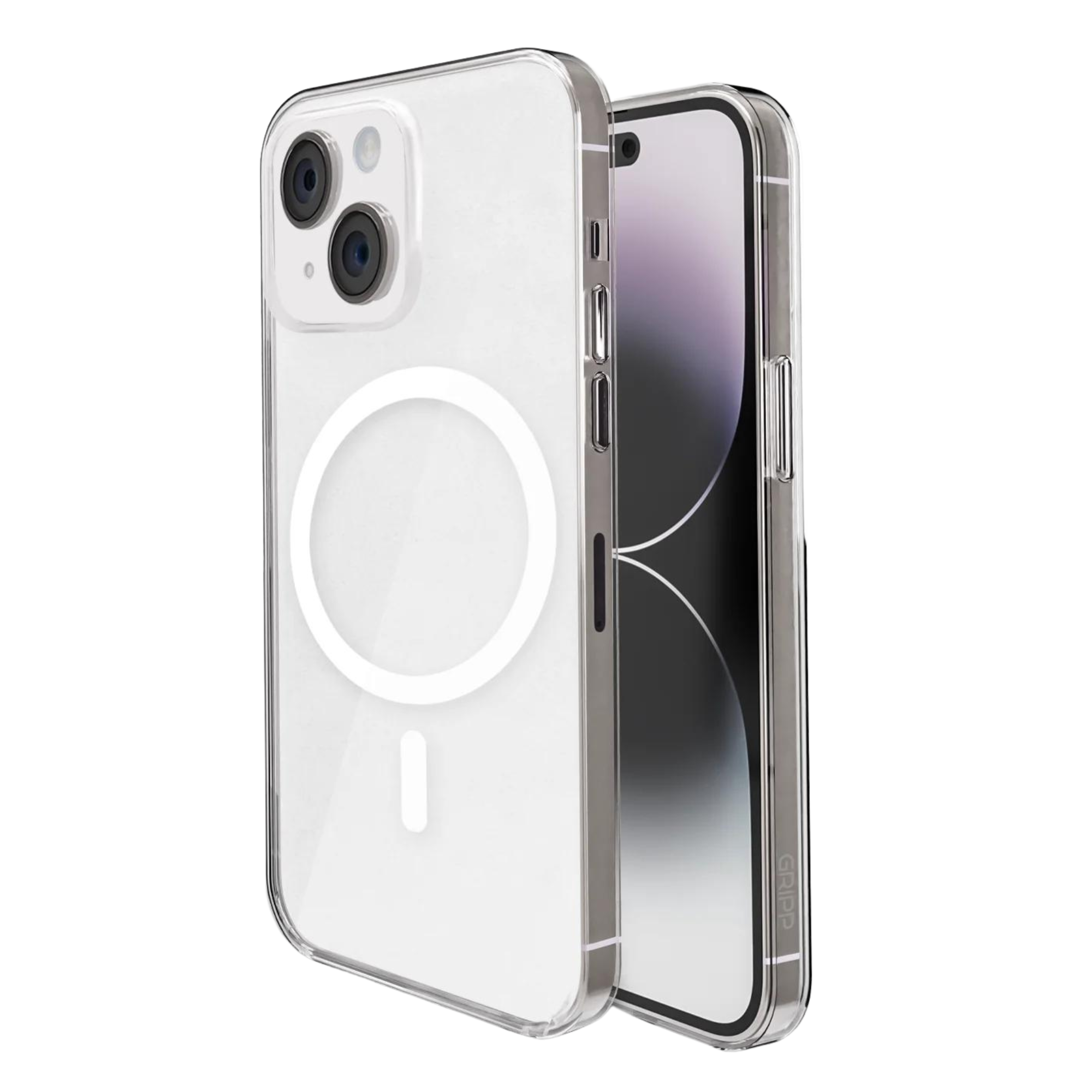 Gripp Ice Frost Magsafe Case White Ring Apple iPhone 15 (Transparent)