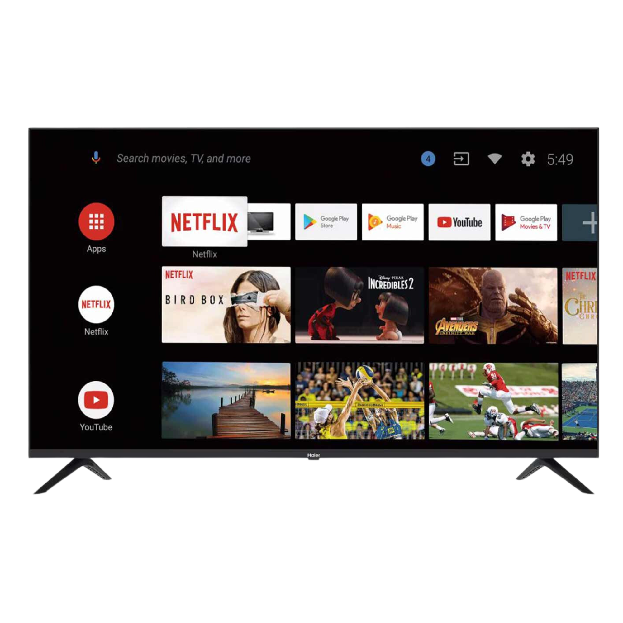 Haier Smart LED TV LE43K7GA Full HD (43 Inch)