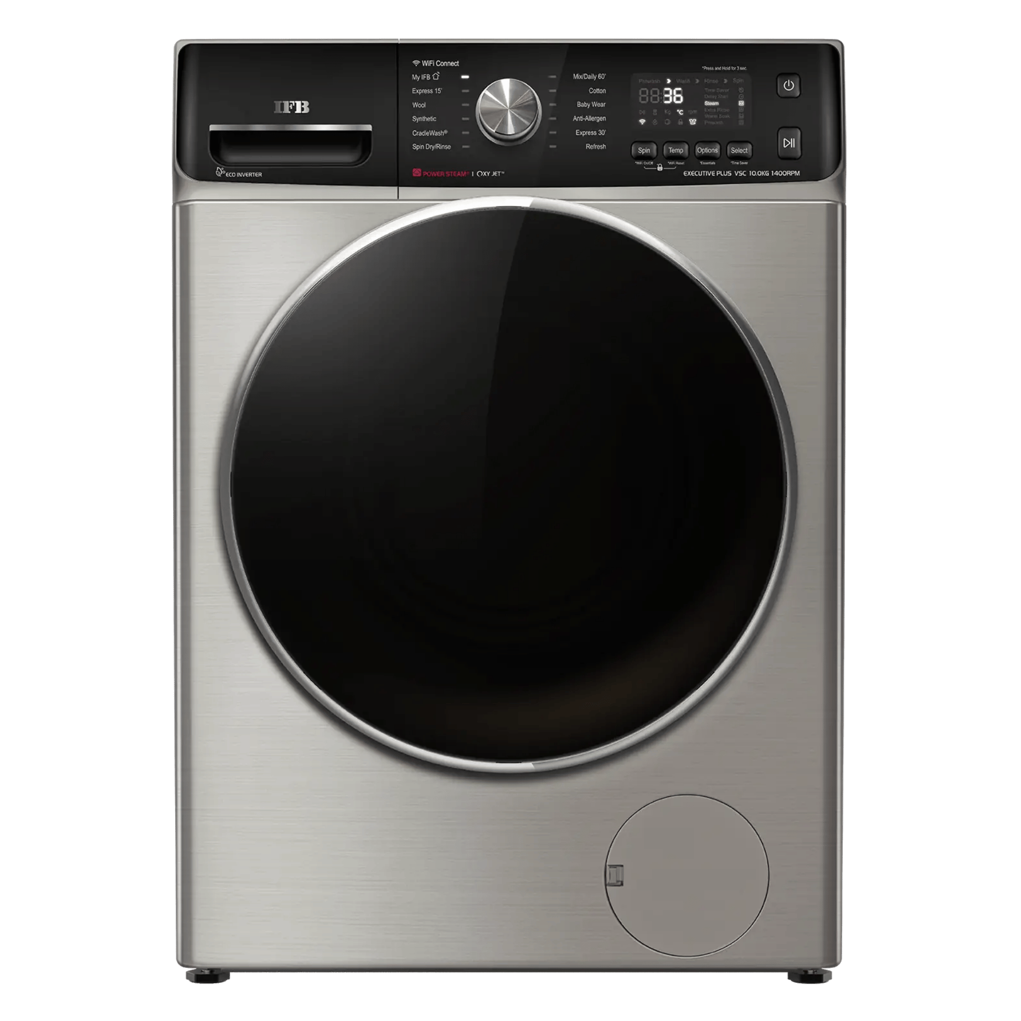 Order IFB 10Kg Front Load Washing Machine, Stainless Steel