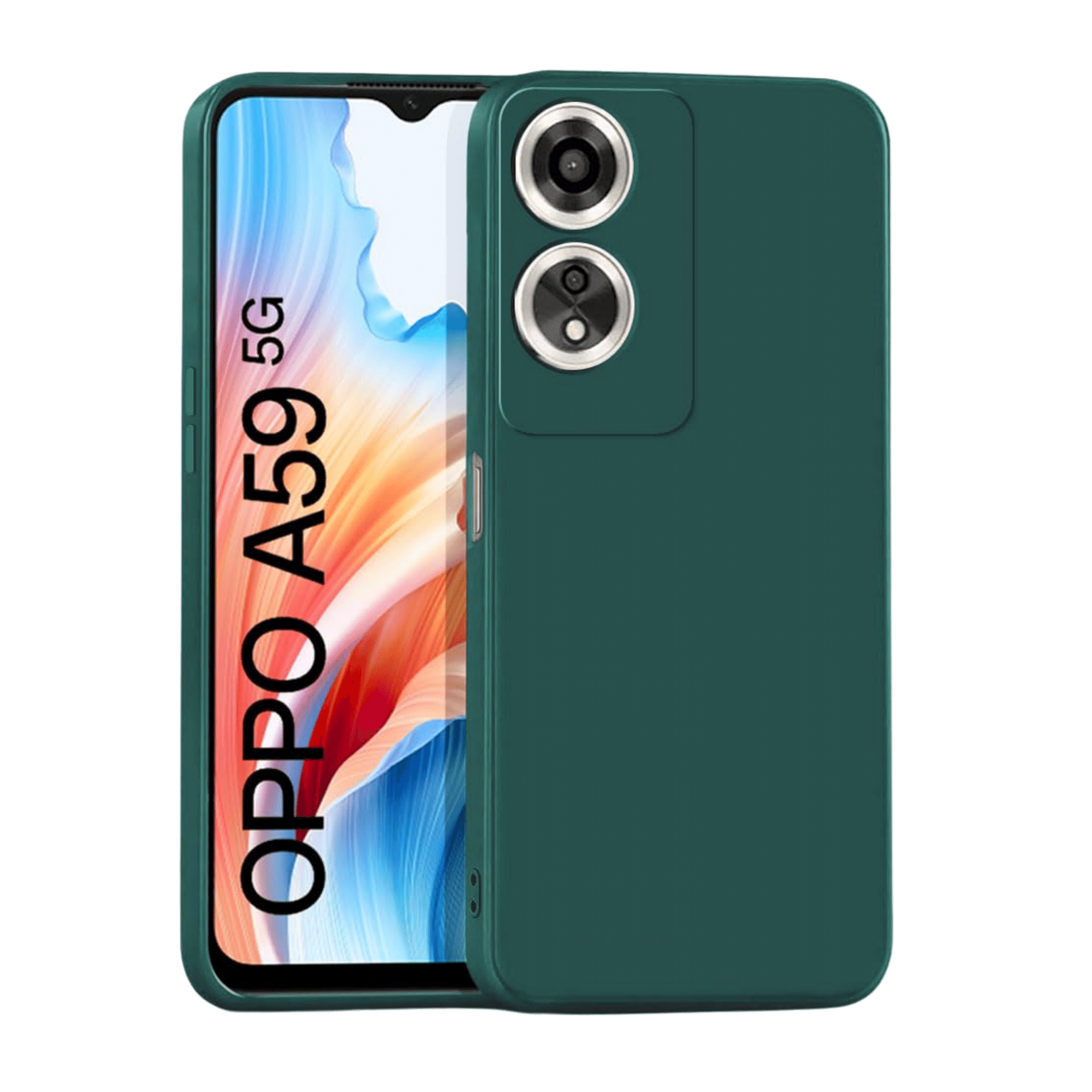Grab Inbase Cloth Silicon Back Case For Oppo A59 5g Green