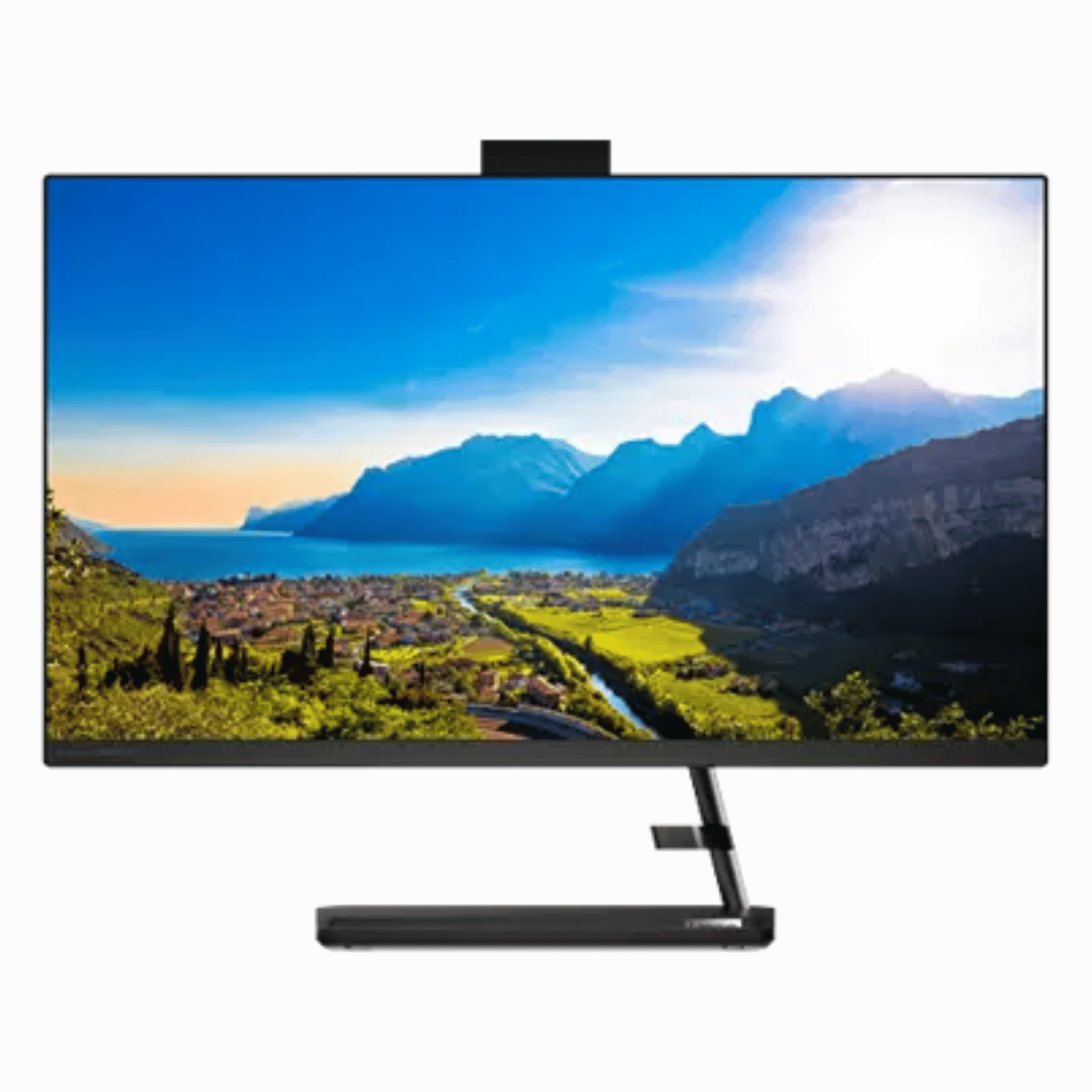 Shop Lenovo All-in-One 12th Gen Desktop PC Black,8GB-512GB
