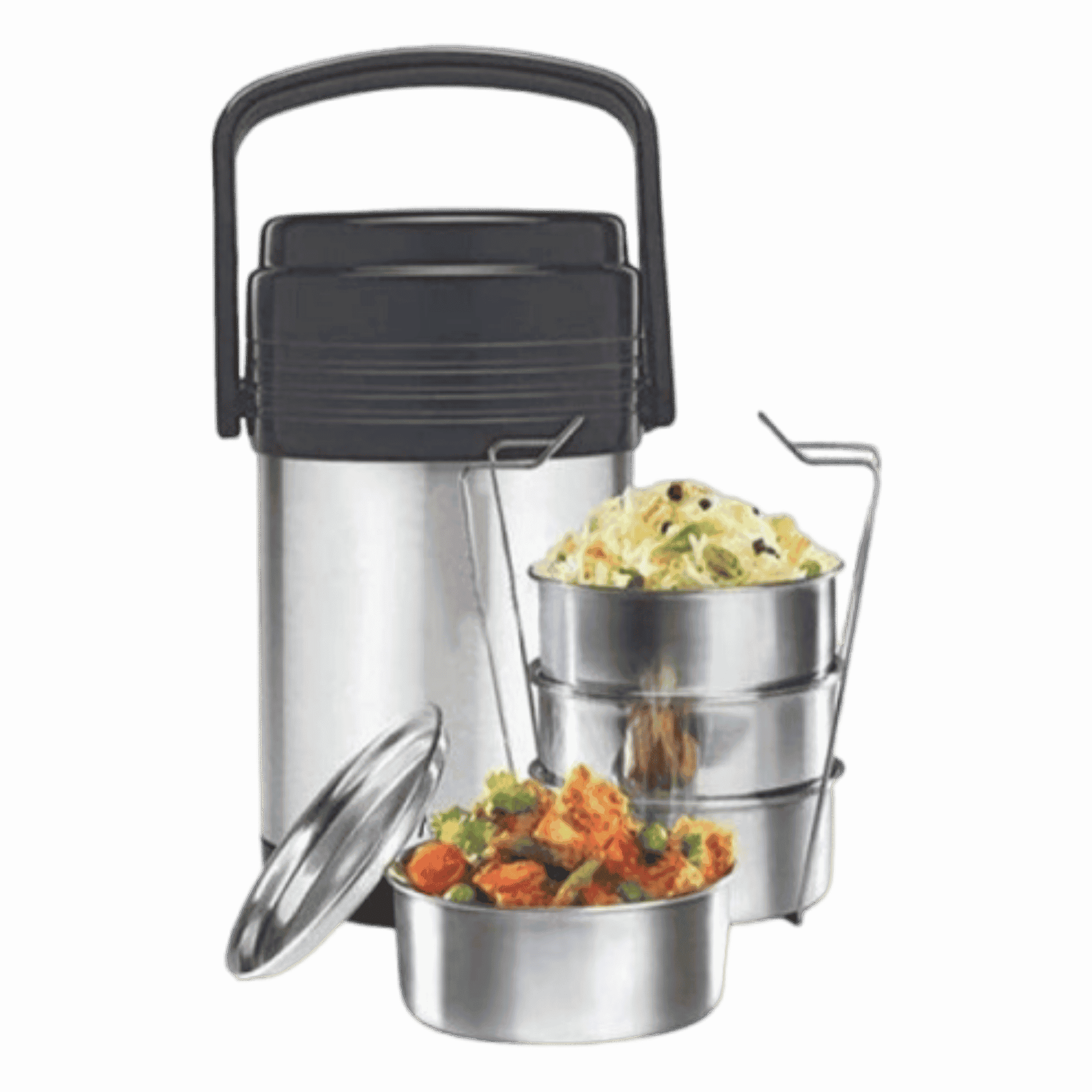 Shop Milton Hot Meal Thermosteel Tiffen Lunch Box 4 Pcs Set