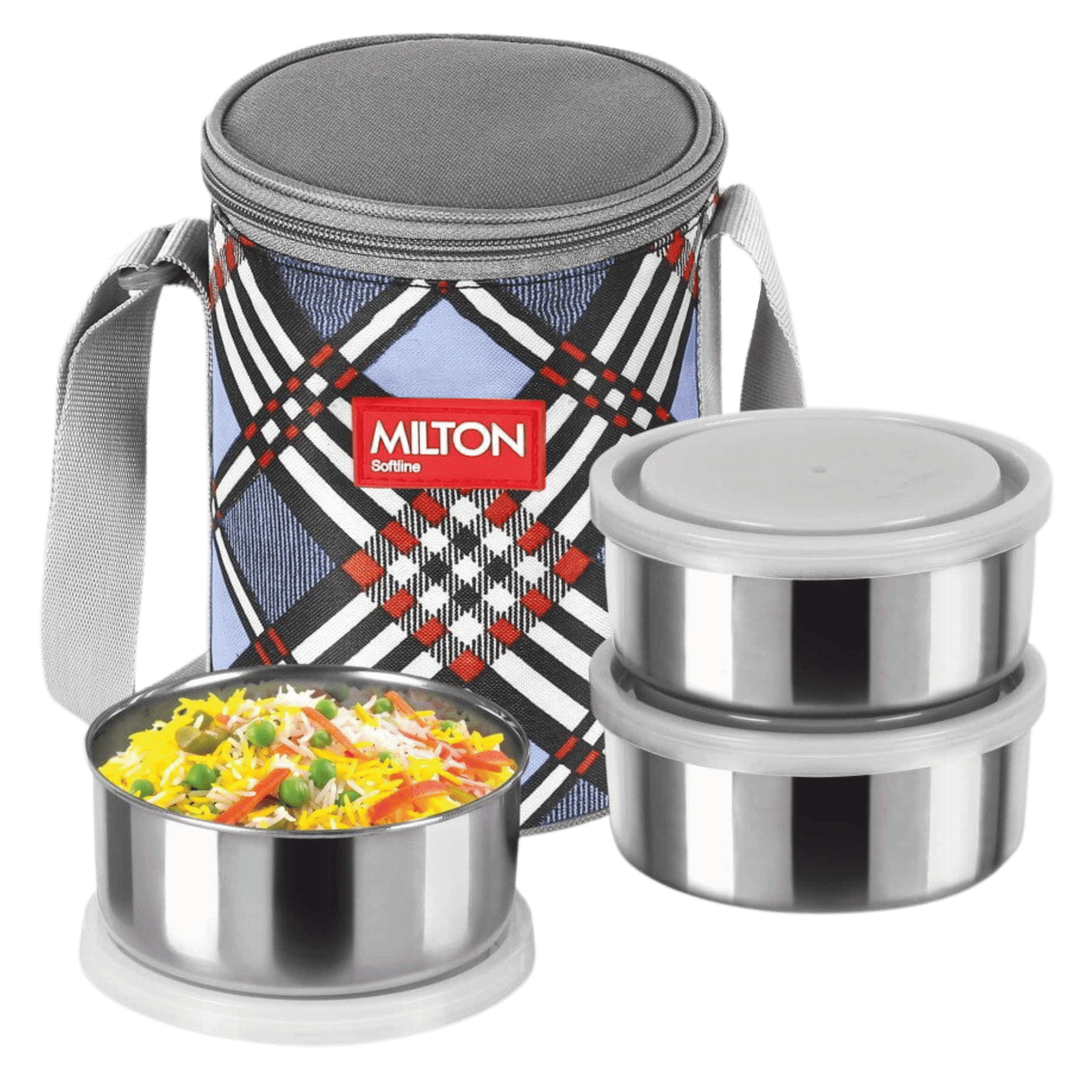 Buy Milton Treat 3 Lunch Box MultiColor 3Pcs Set at Poorvika