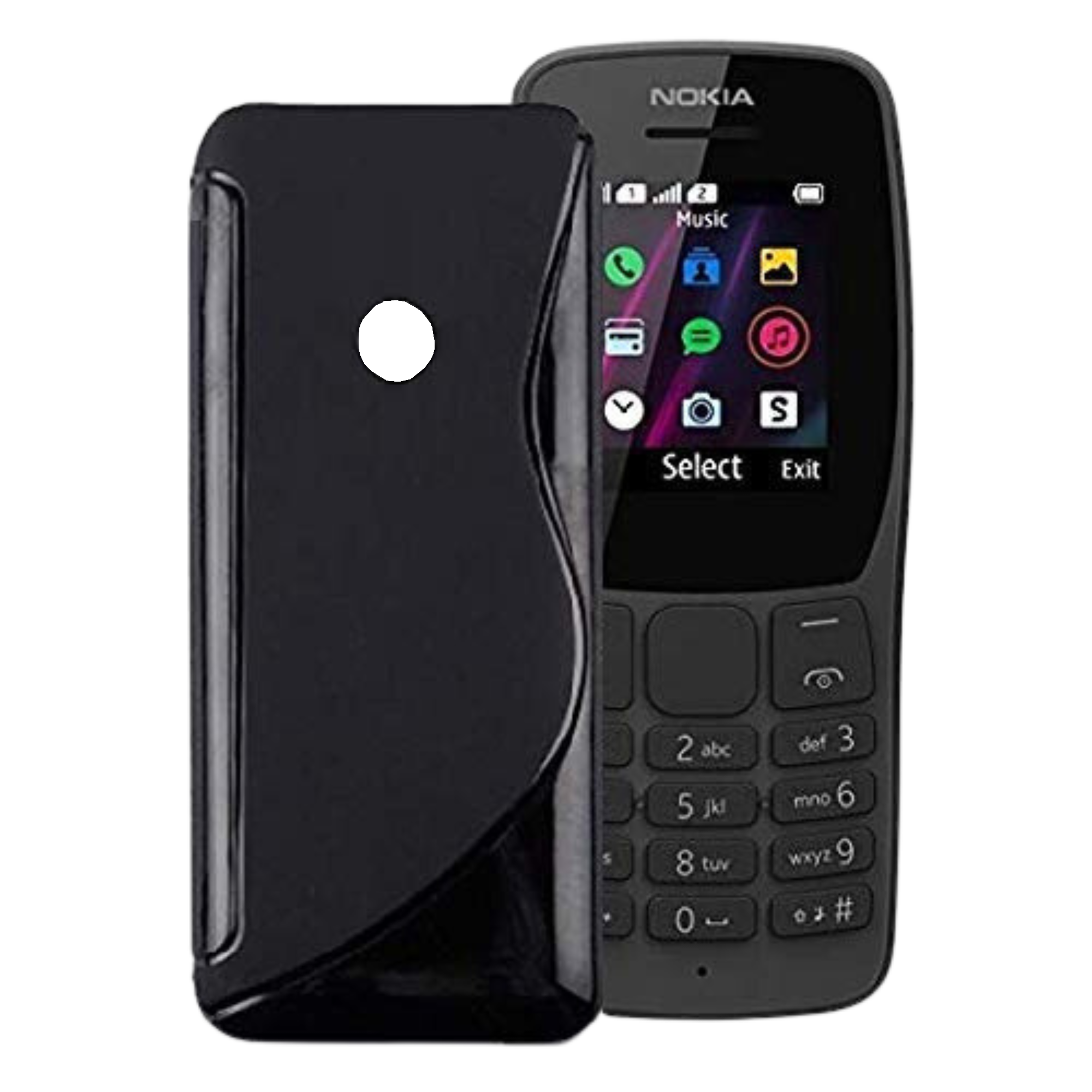 Buy New Case Silicon Back Case For Nokia 110 (2023) Black