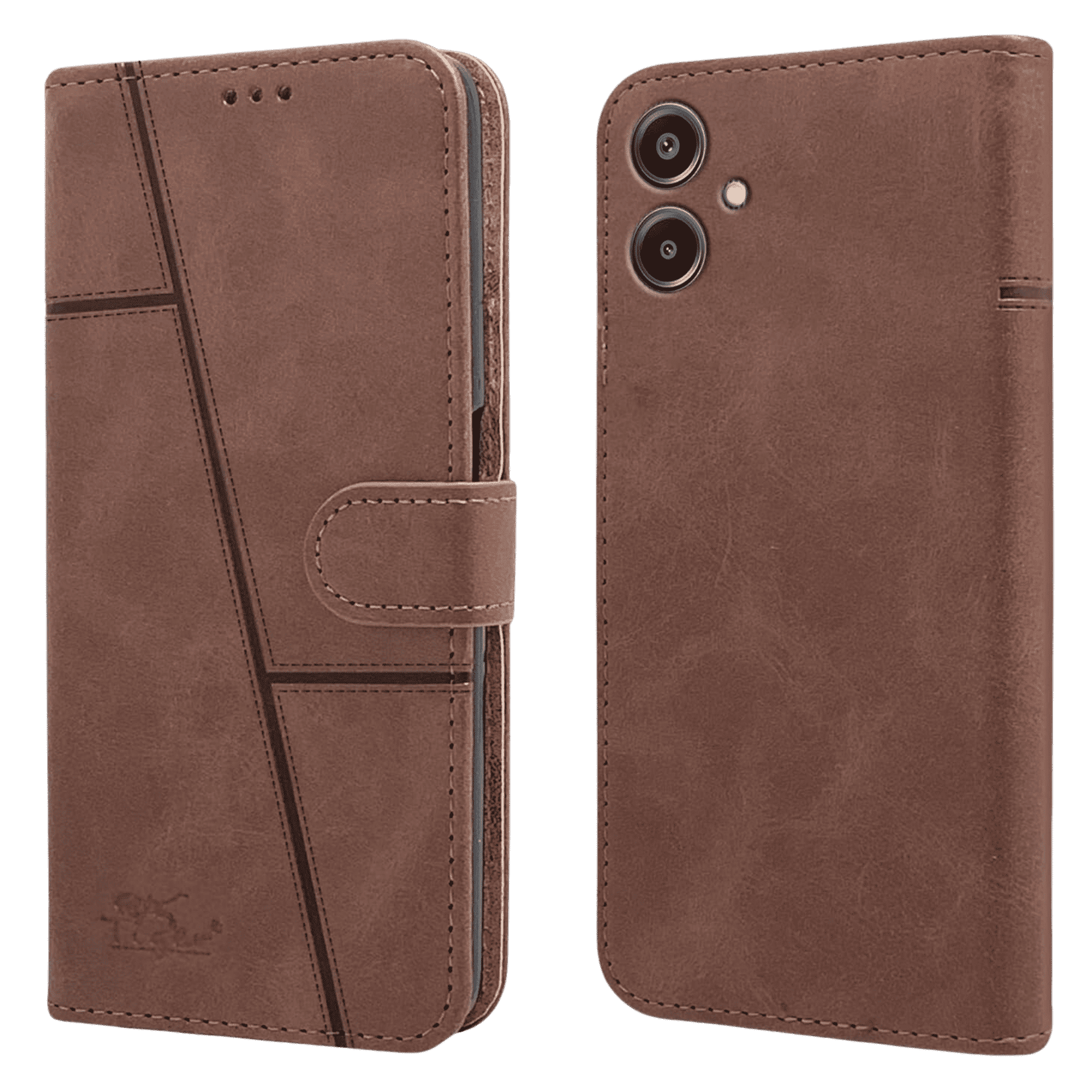 Synthetic Leather Flip Case Samsung Galaxy A06 ( Brown )