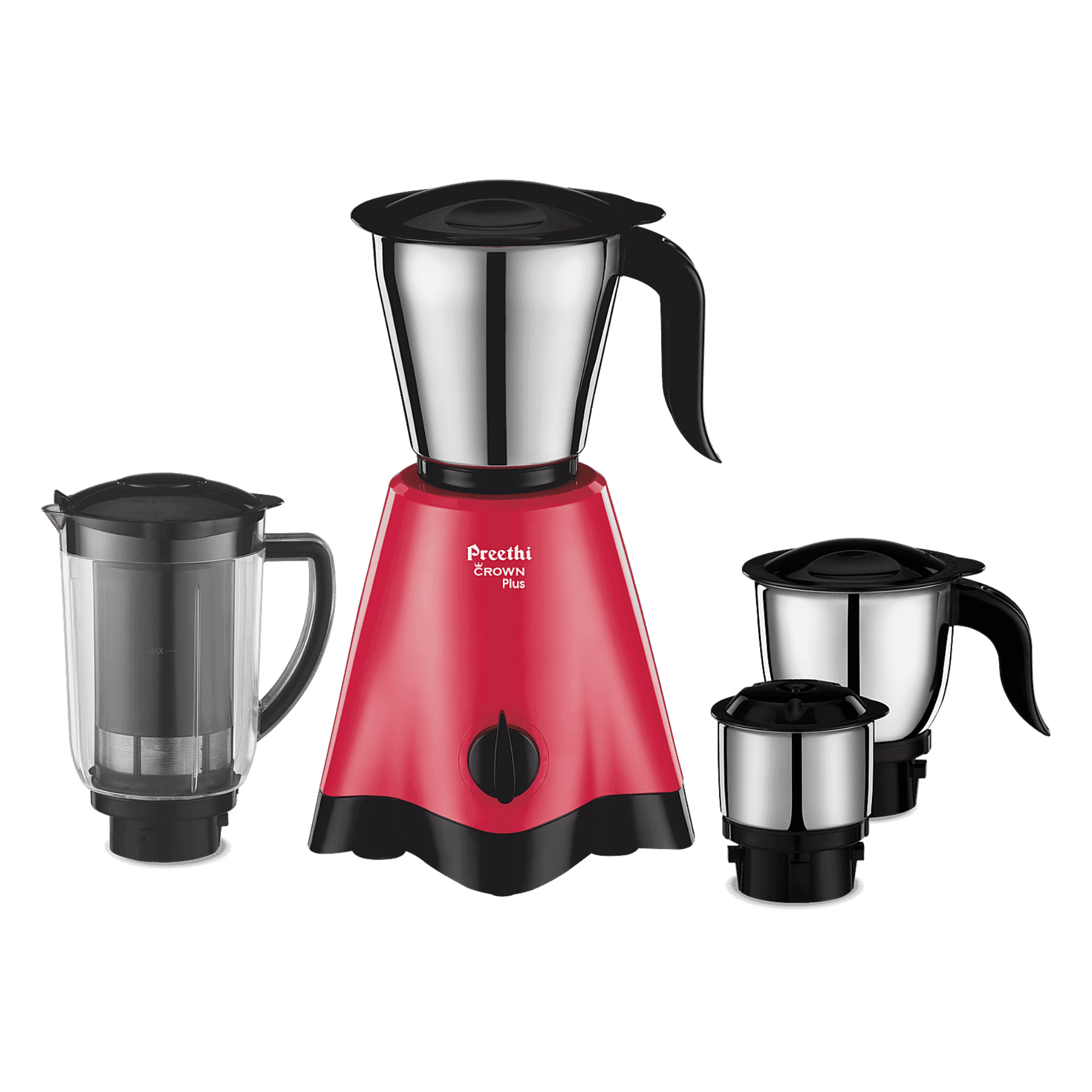 Buy Preethi Crown Plus 600W Mixer Grinder | MG-258 4 Jars