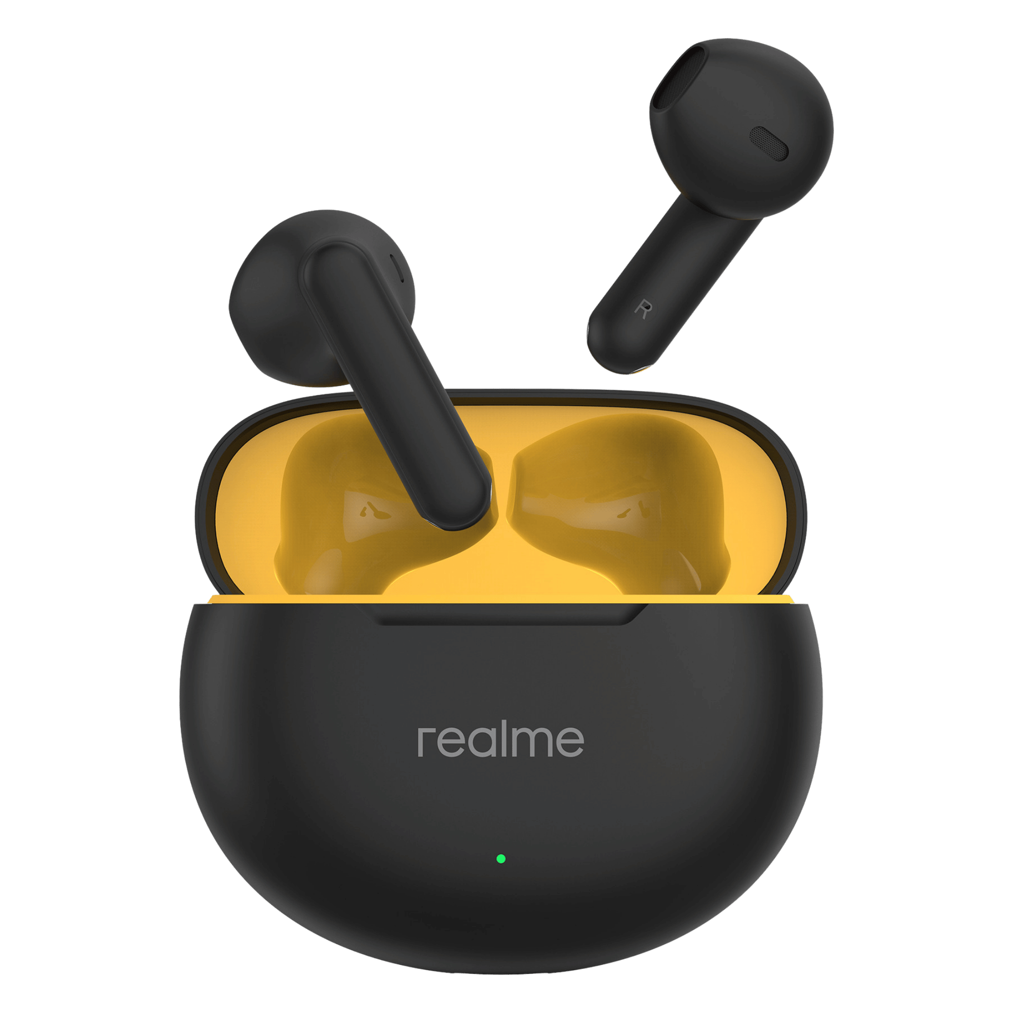 Realme-buds-t01-enc-true-wireless-black-Front-Open-View.png