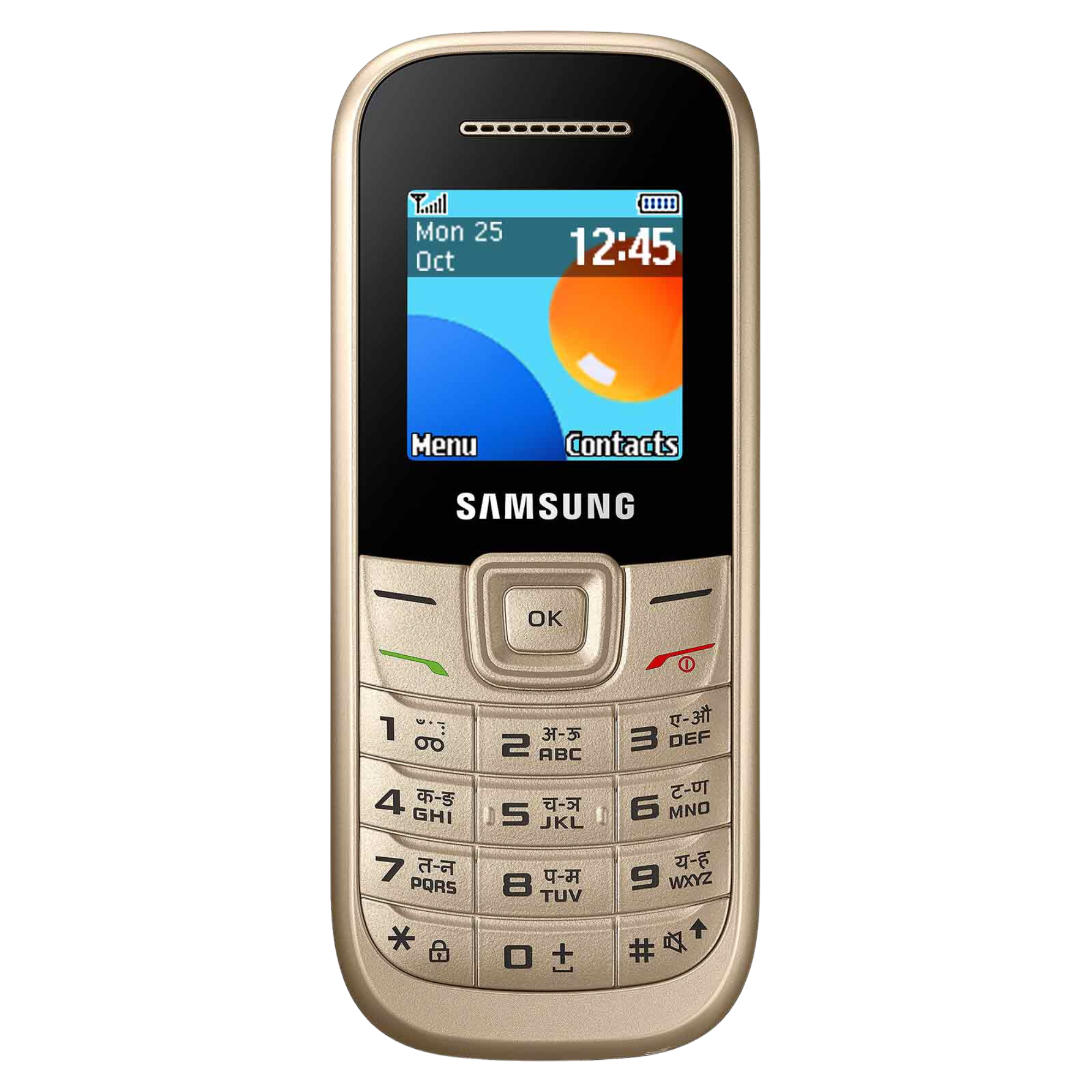 Get Samsung Guru GT-E1215 (Gold) Online at an Offer Price.