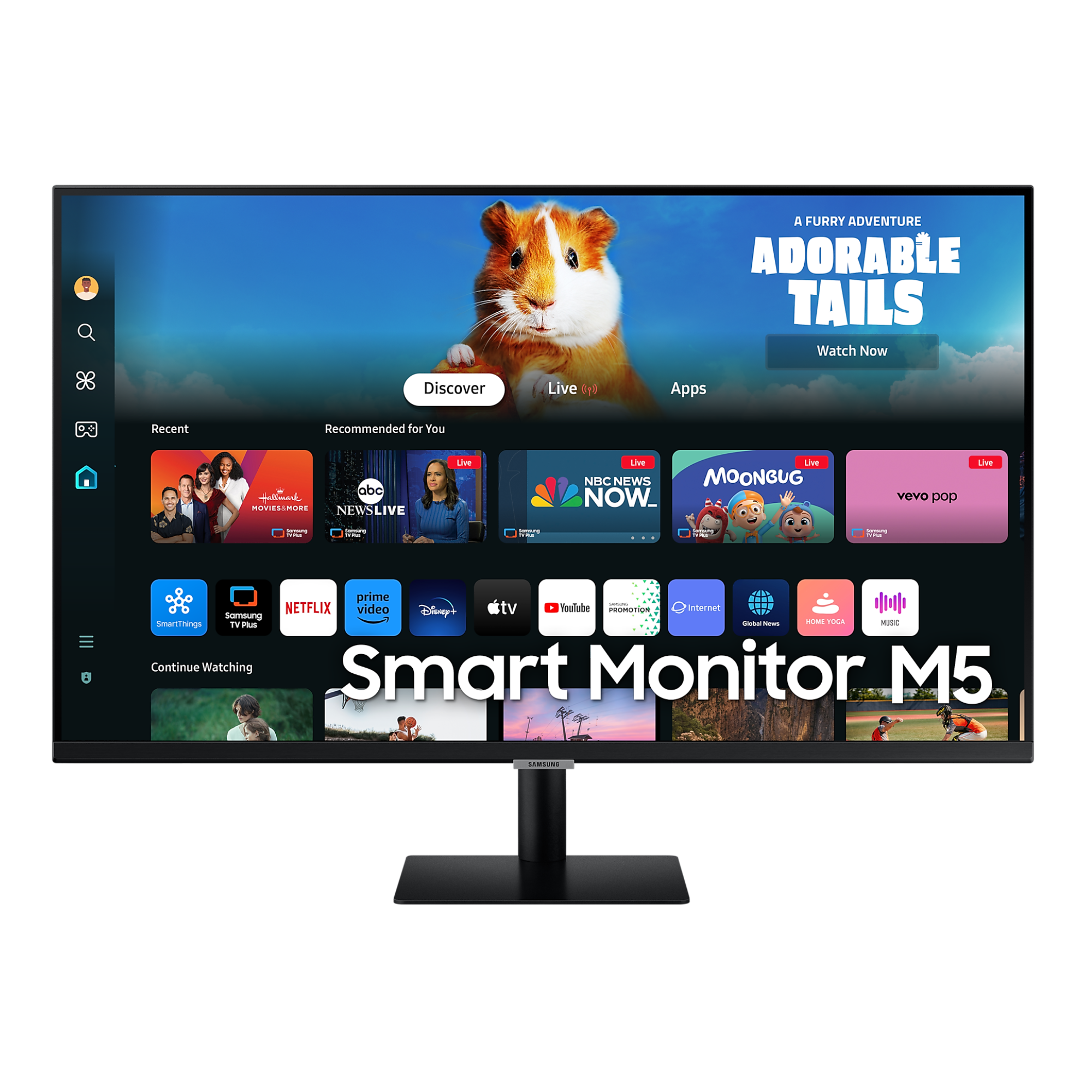 Samsung M5 FHD Smart Monitor With Smart TV (Black, 27 inch)