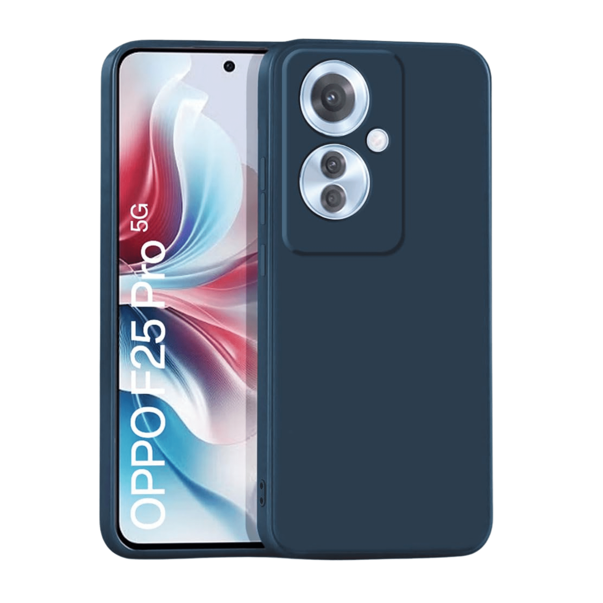 Order Space Blue Cloth Silicon Case for Oppo F25 Pro 5G Now