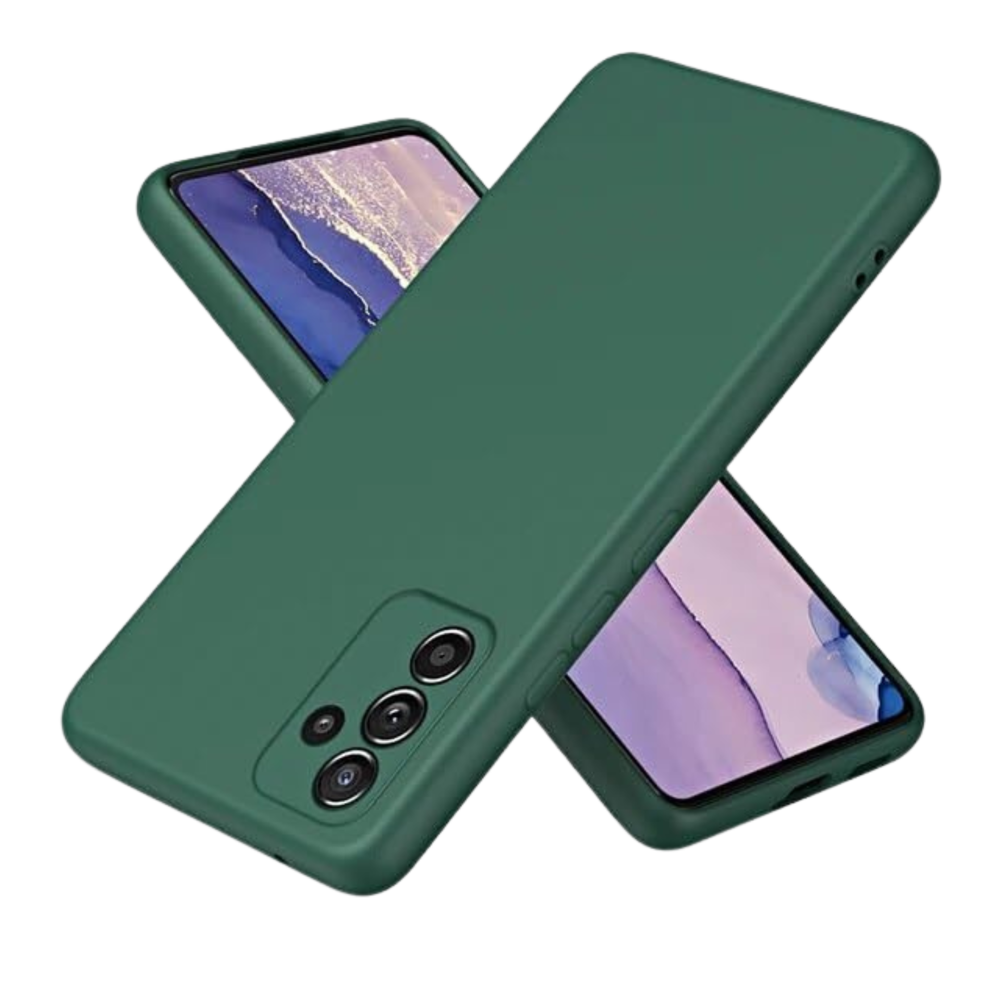Space Cloth Silicon Back Case Green for Samsung A15 5G