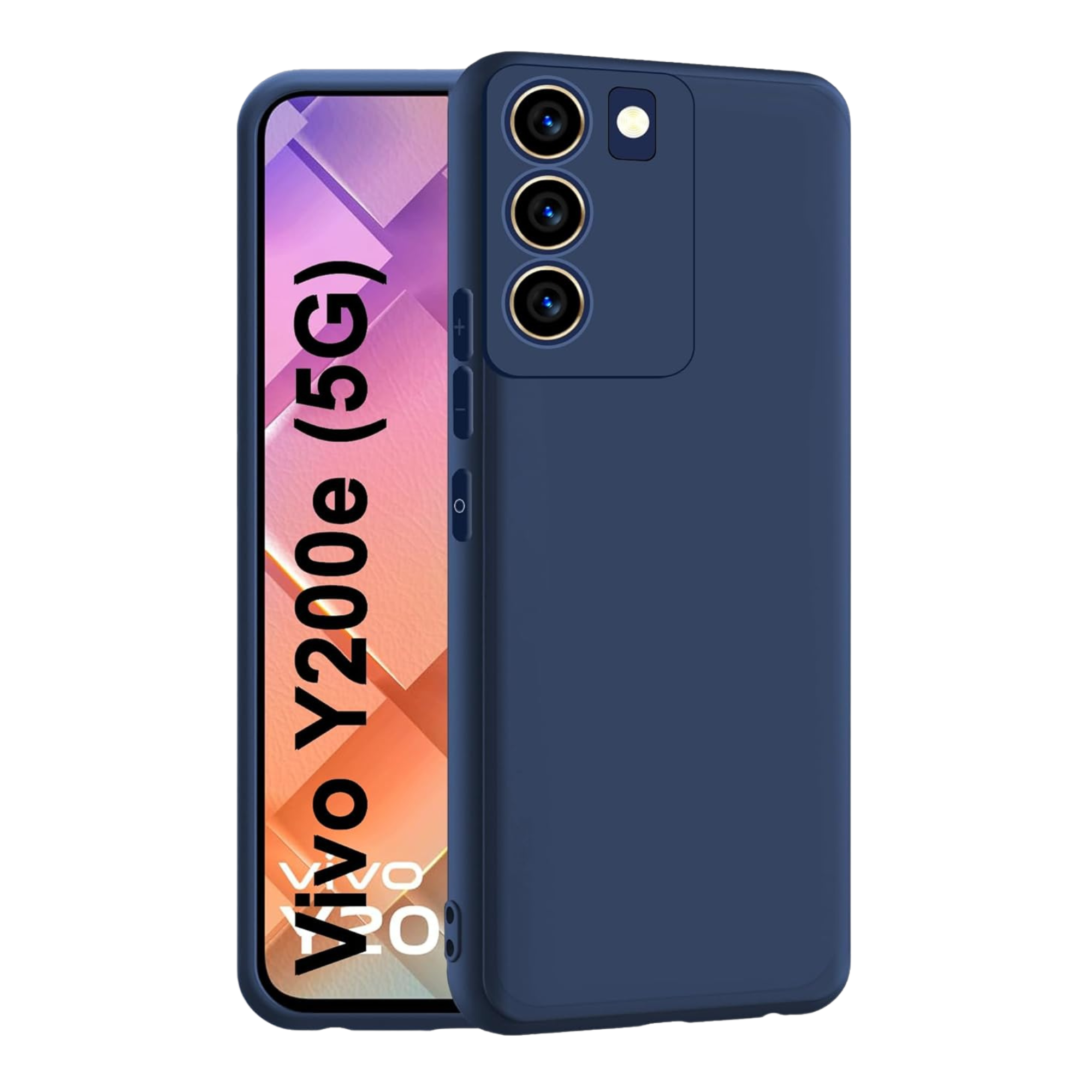 Order Space Blue Cloth Silicon Case for Vivo Y200e 5G Now