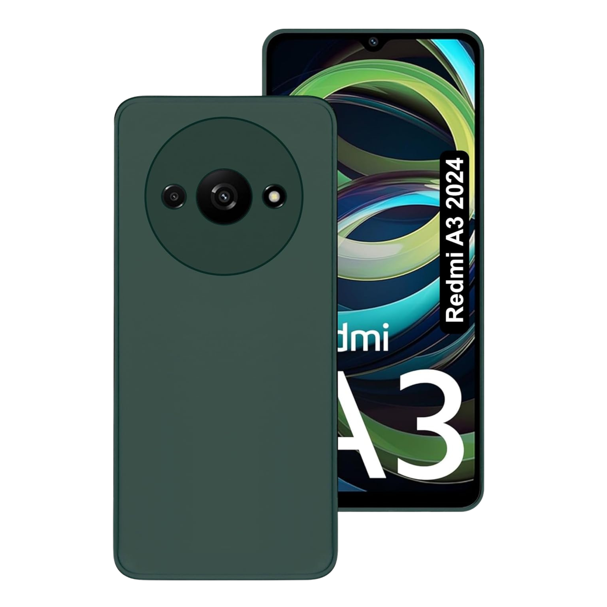 Grab Your Space Green Cloth Silicon Case for Redmi A3 Now