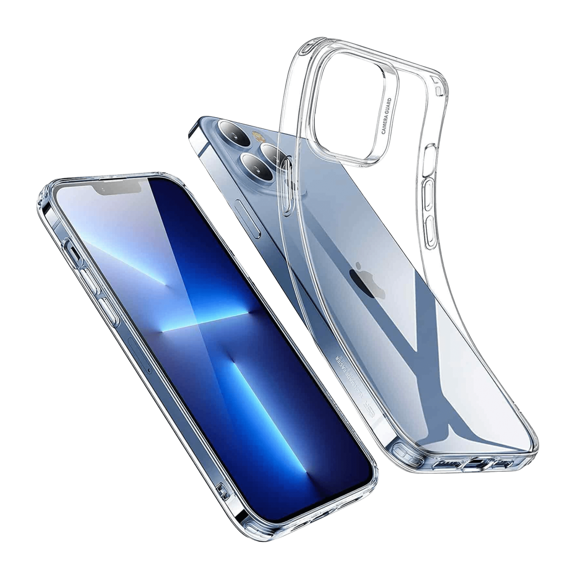 iPhone 13 Pro Max Space Hard Clear Back Case ( Transparent )