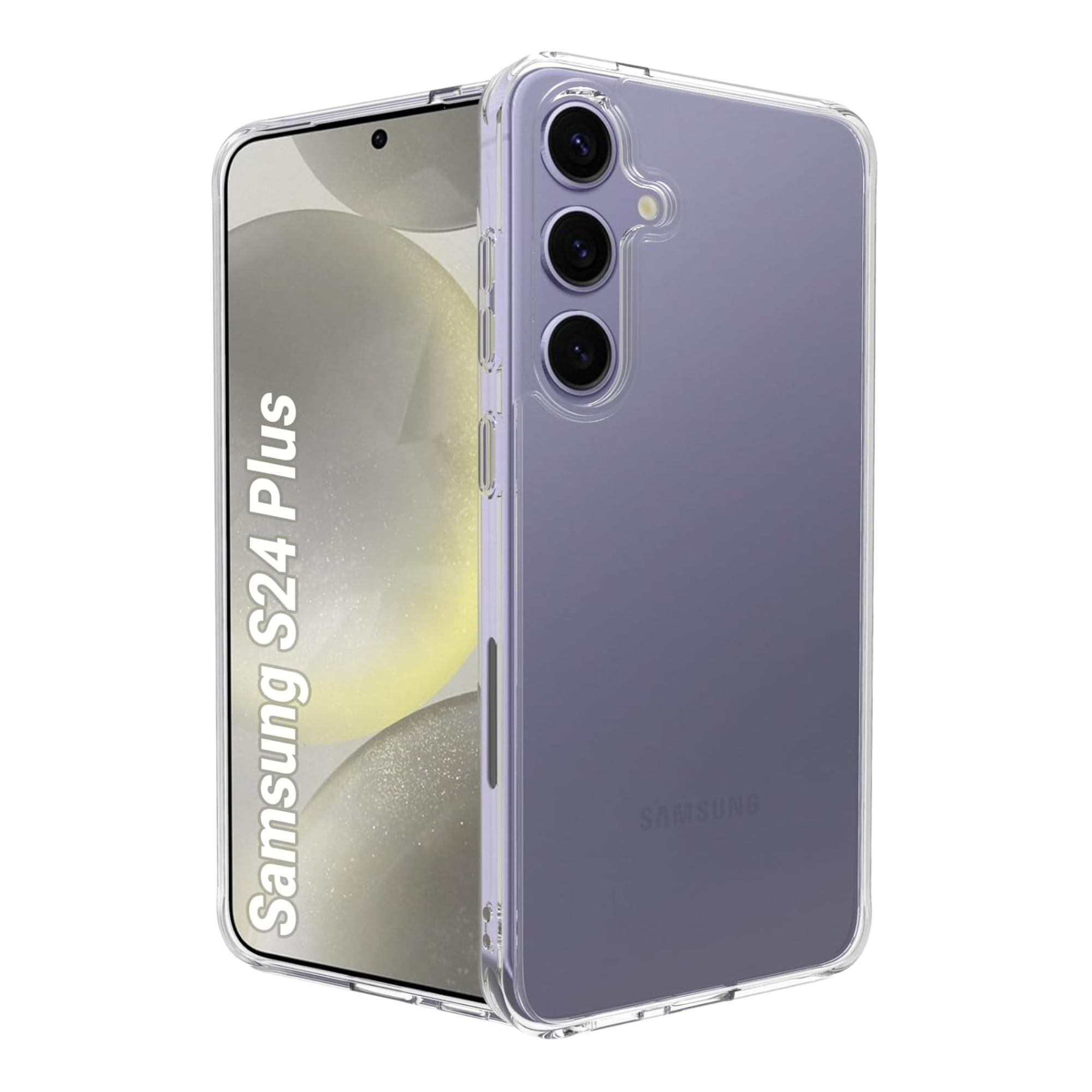 Samsung S24 Plus Space Hard Clear Back Case, Transparent