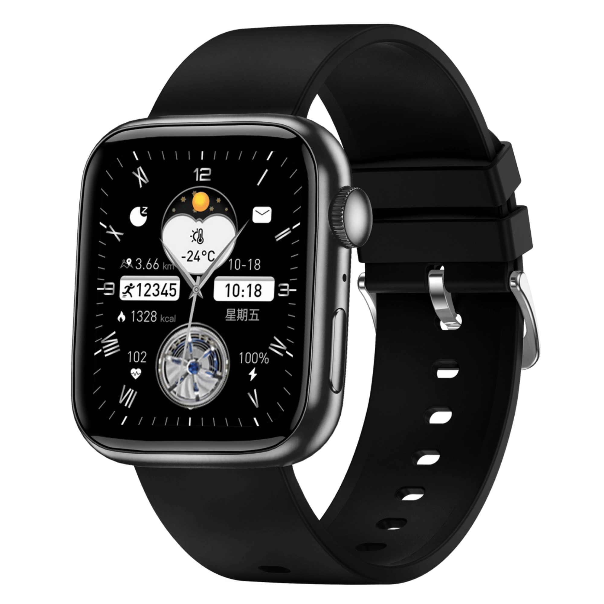 Buy Urban Tempo Smartwatch ( Jet Black ) Bluetooth calling Function