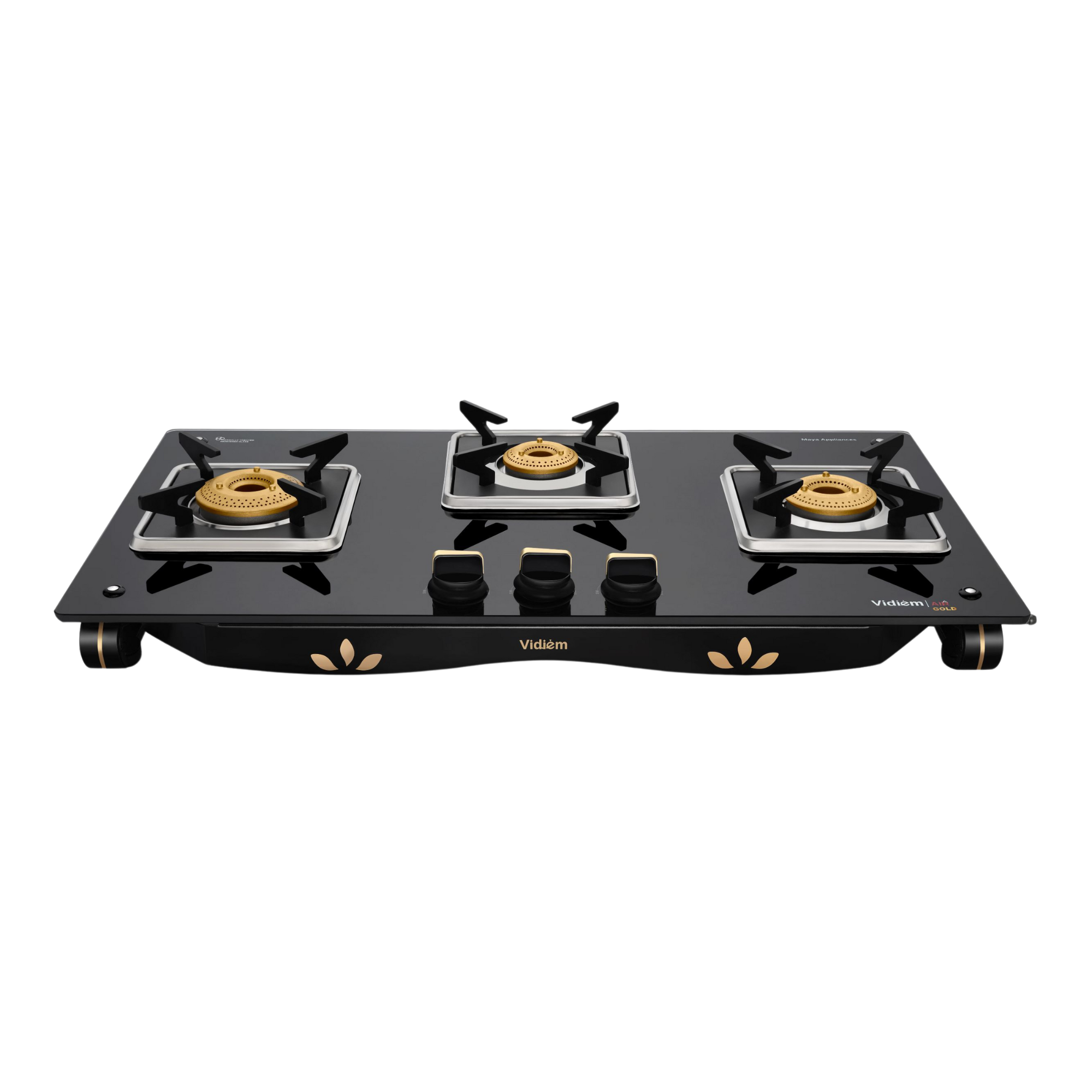 Buy Vidiem Air Gold 3 Burner Gas Stove Black at best Offers!