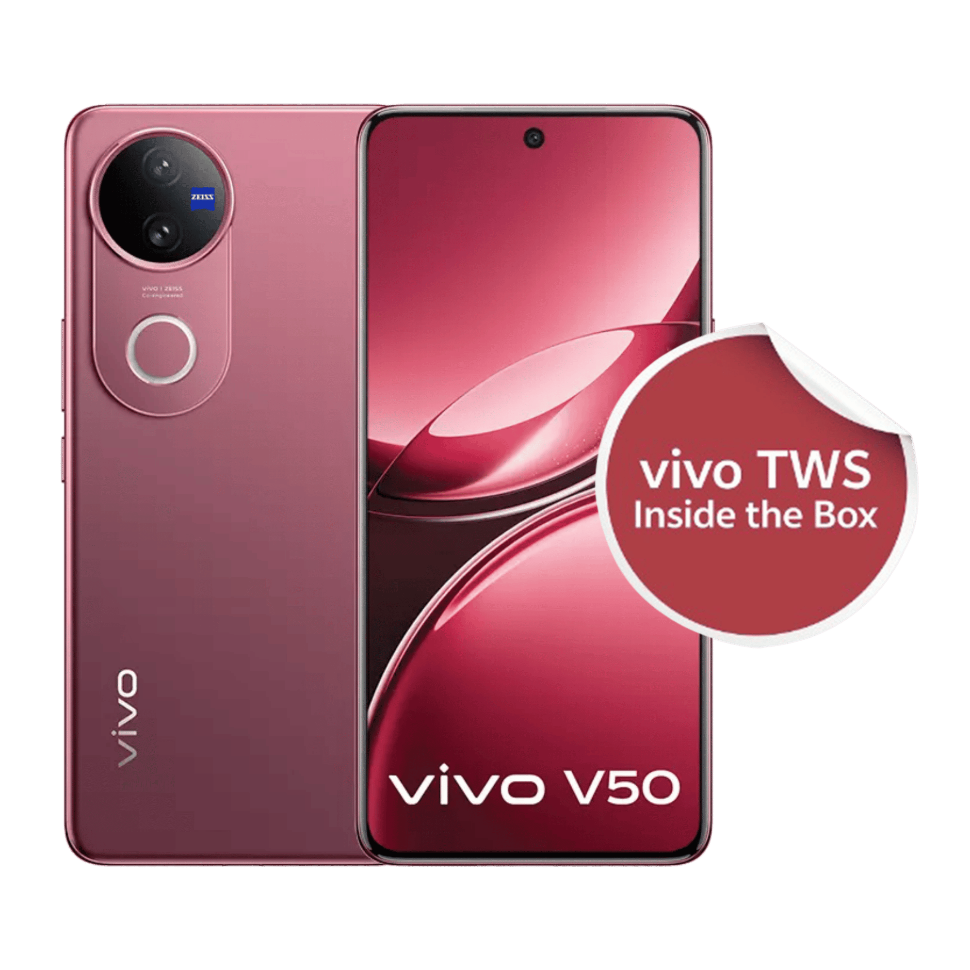 Buy Vivo V50 5G Elite Edition Rose Red,12GB-512GB @ Poorvika