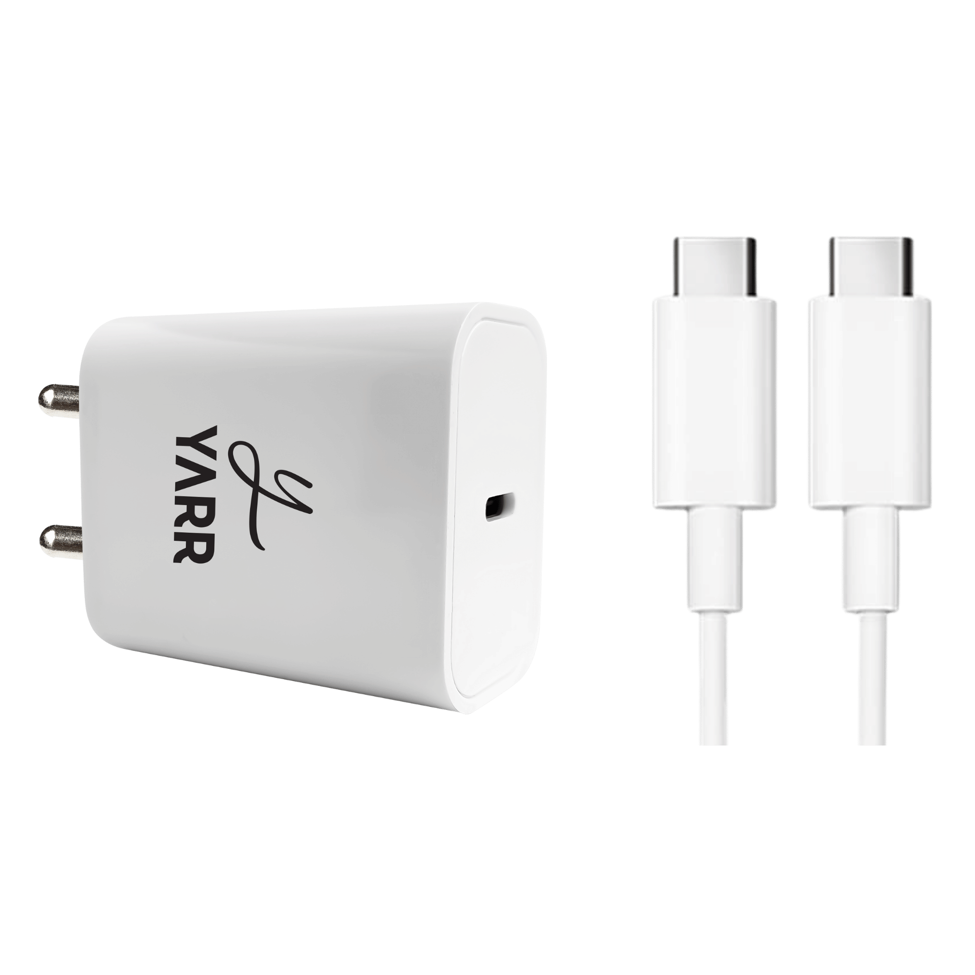 Buy Yarr 25W Fast Charger with Type C to Type C Cable Online