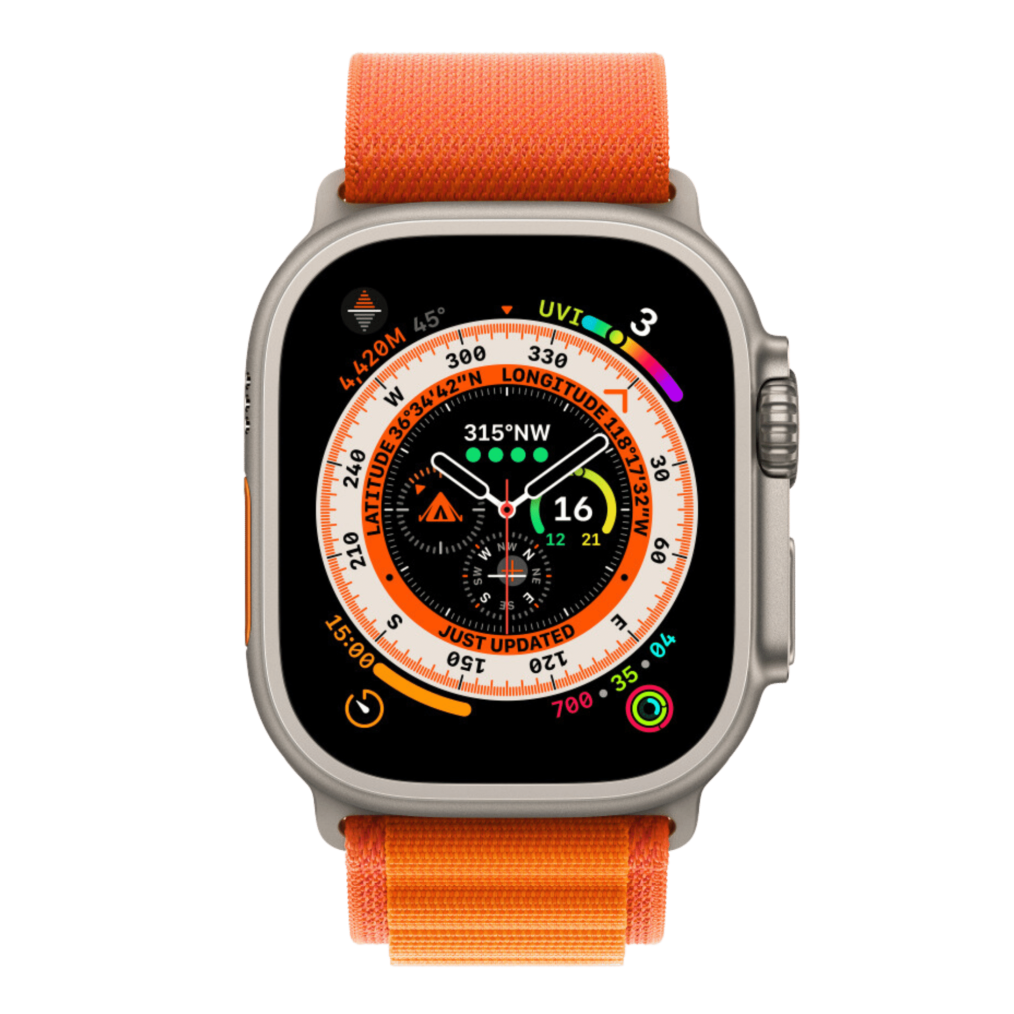 Apple Alpine Loop Watch Strap For Ultra Watch 49mm (Orange)