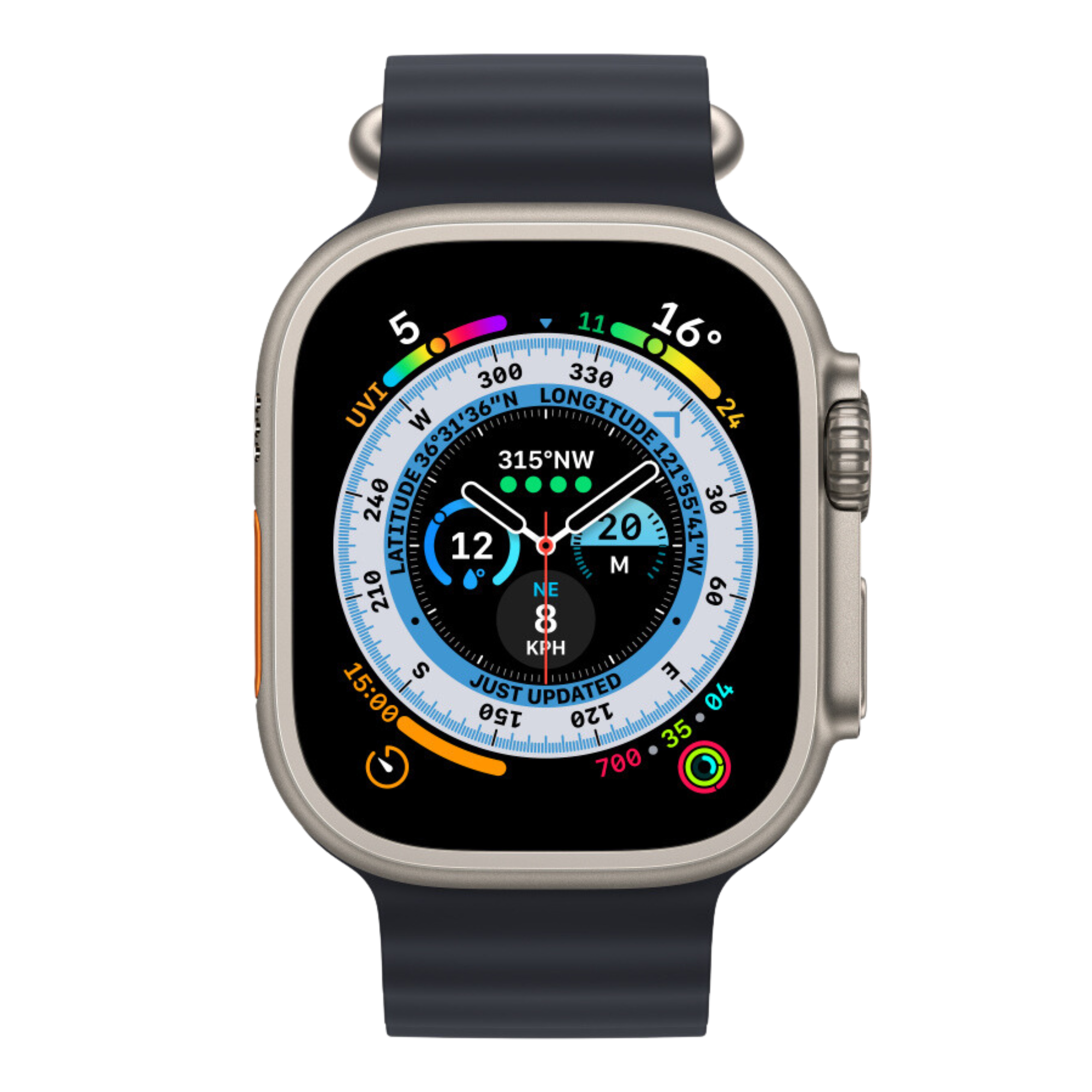 Apple Ocean Watch Strap For Ultra Watch 49mm (Midnight)