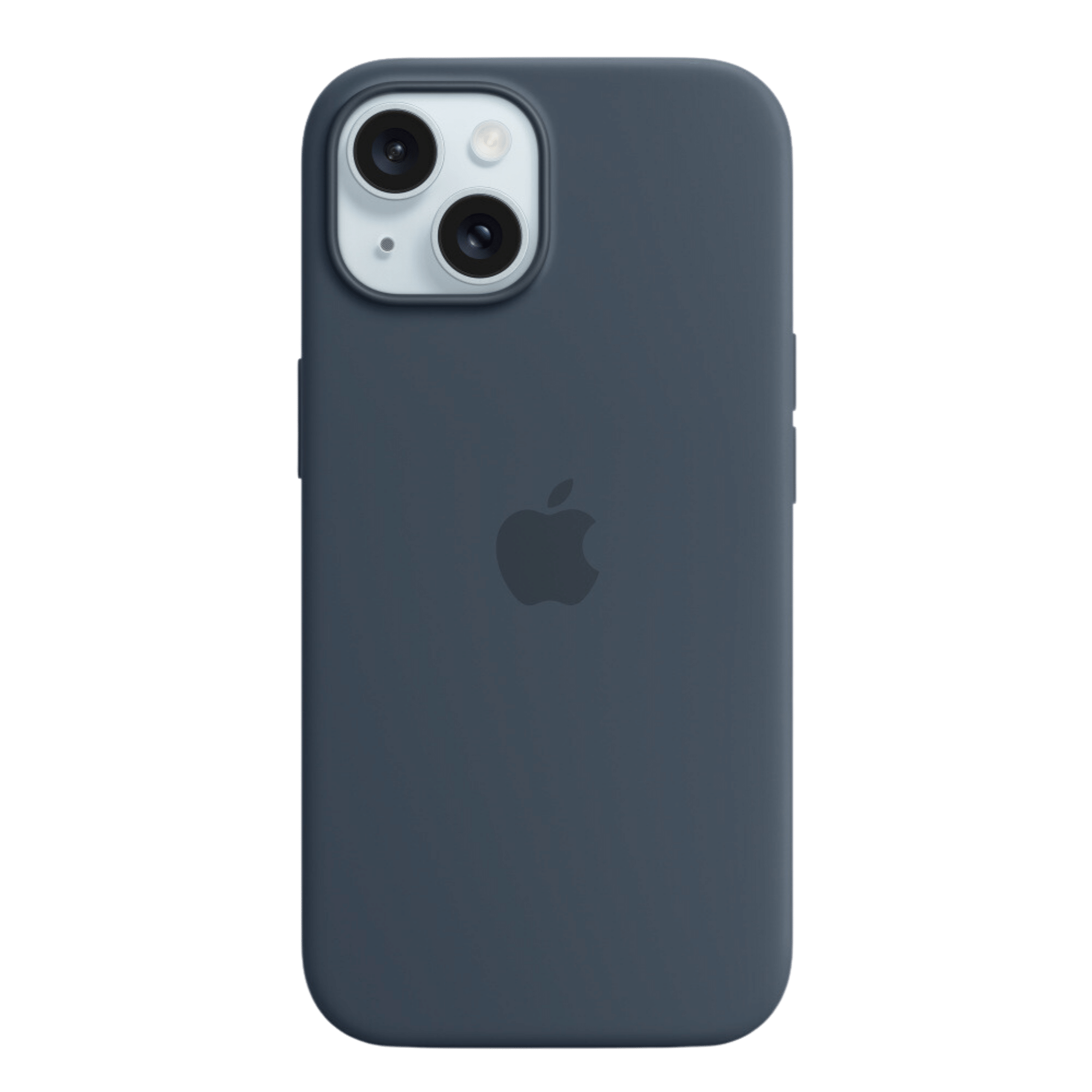 Apple Silicone Case With MagSafe iPhone 15 Plus (Storm Blue)