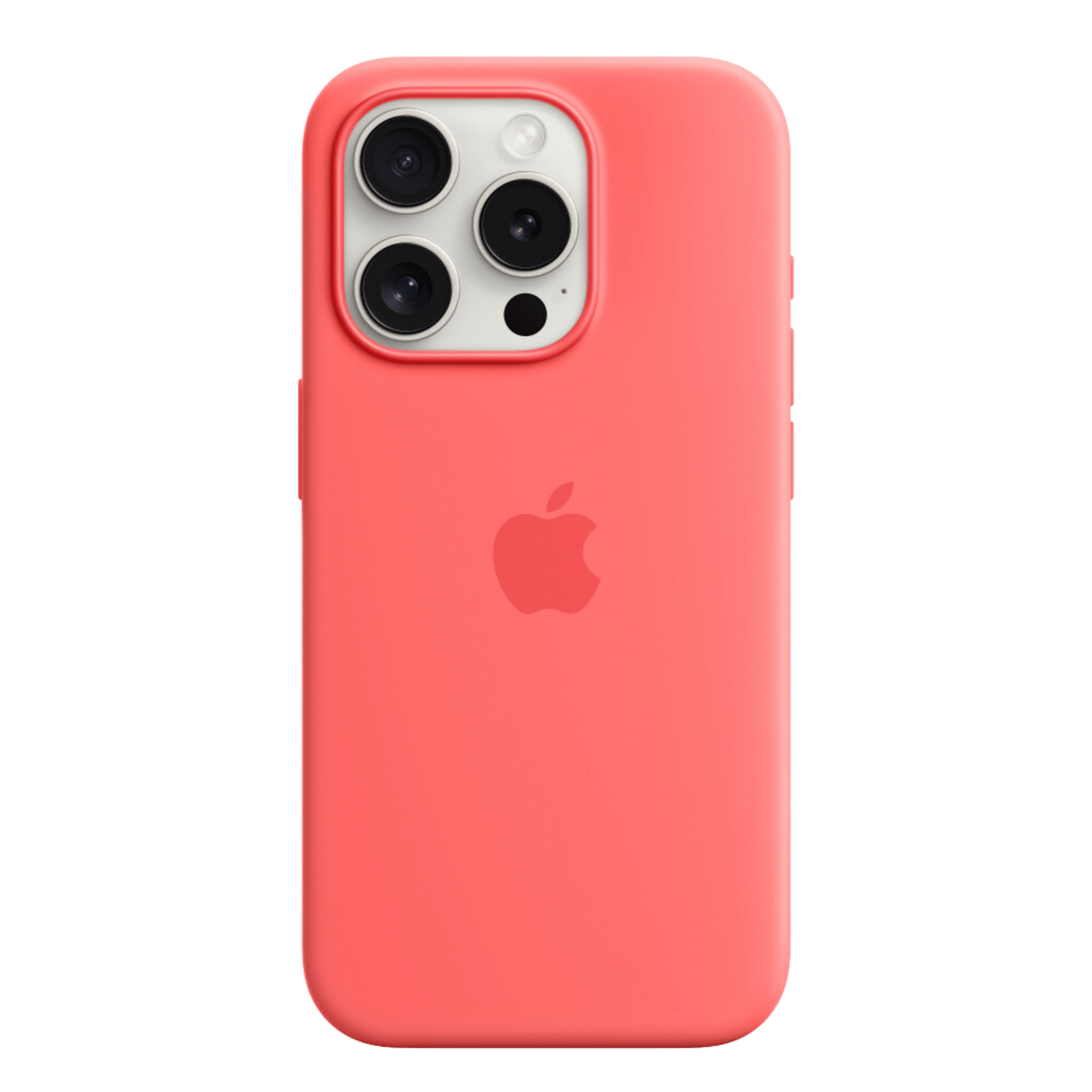 Apple Silicone Case With MagSafe, iPhone 15 Pro Max, Guava
