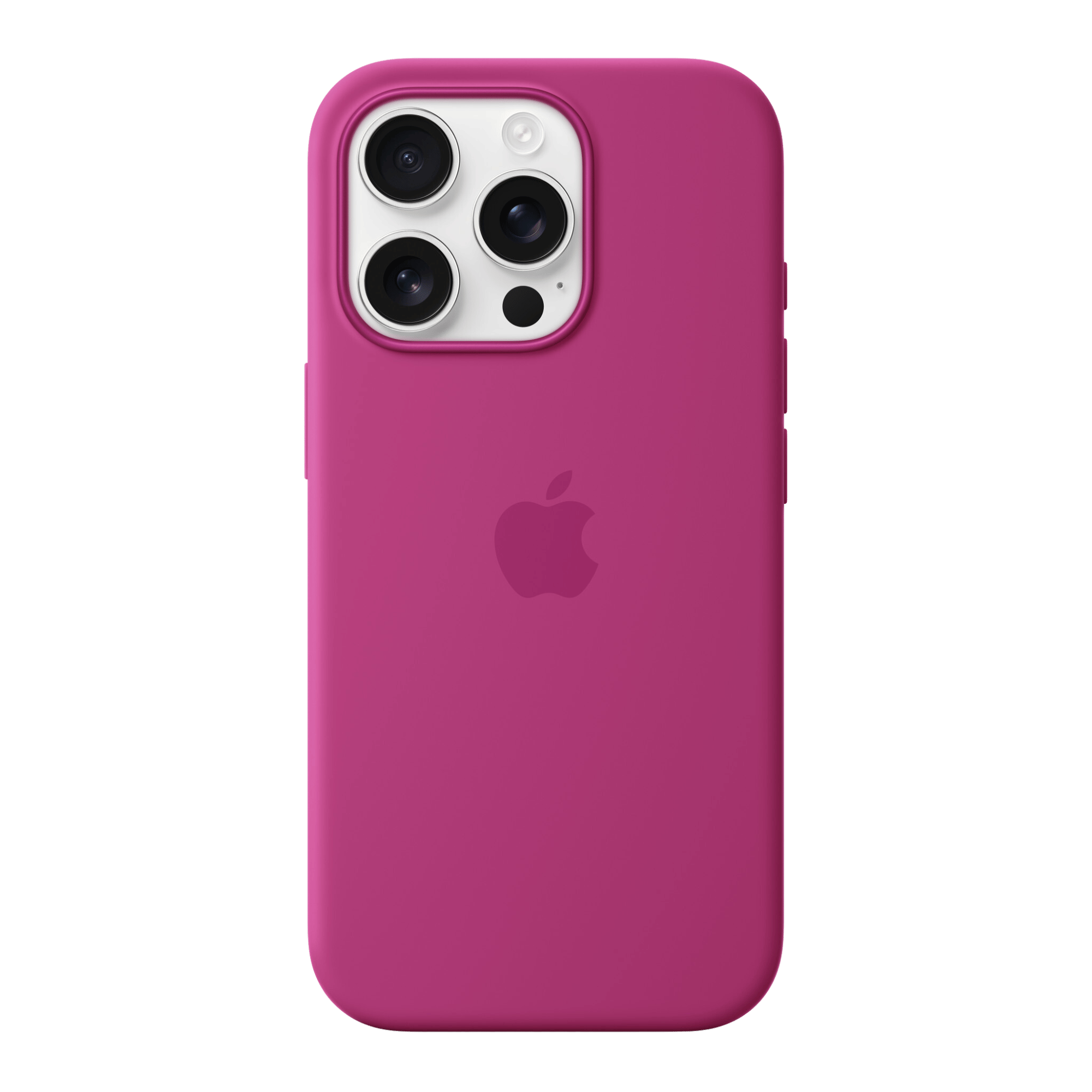 Apple iPhone 16 Pro Silicone Case ( Fuchsia ) With MagSafe