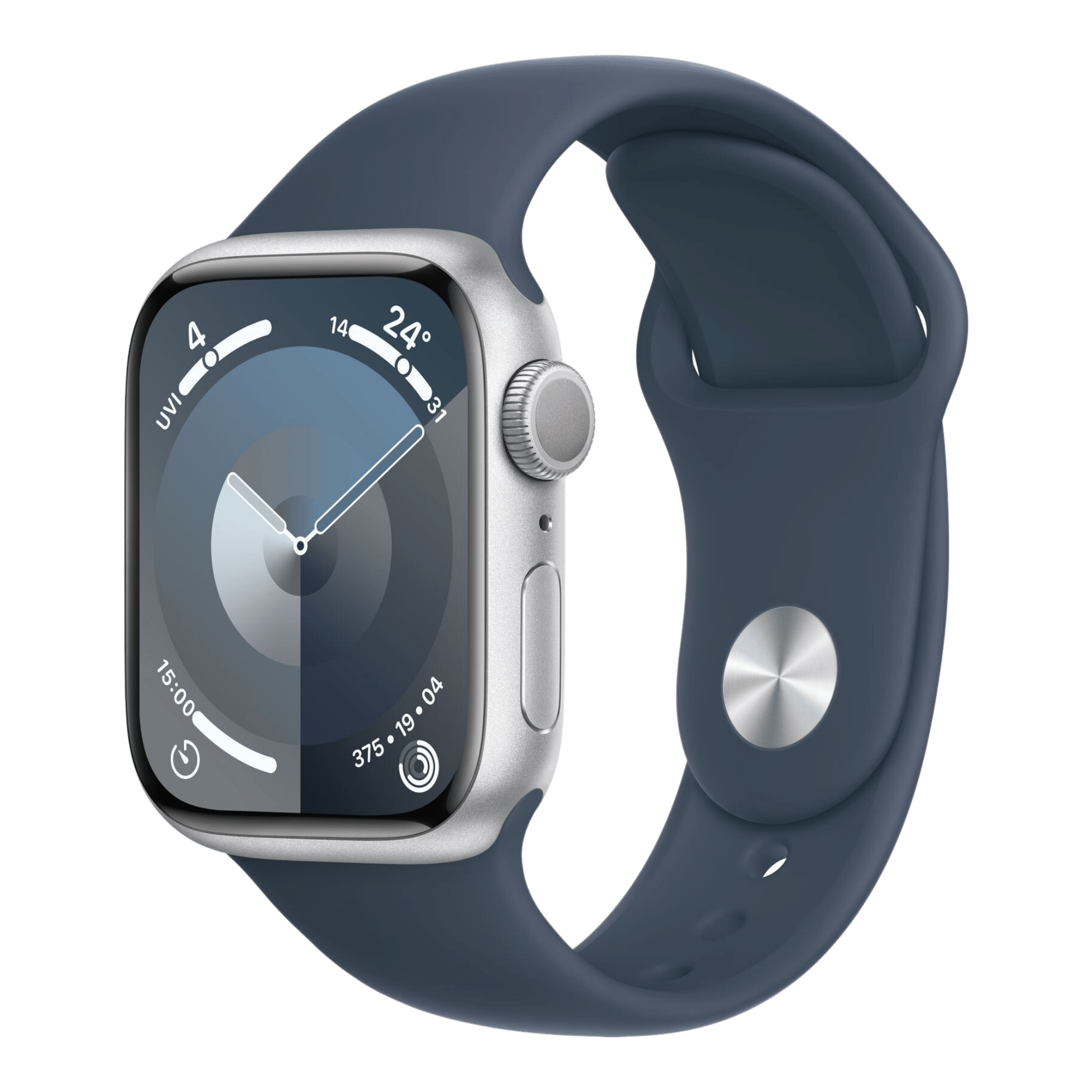 Apple Watch series 9 Silver 41mm+GPS |Storm Blue