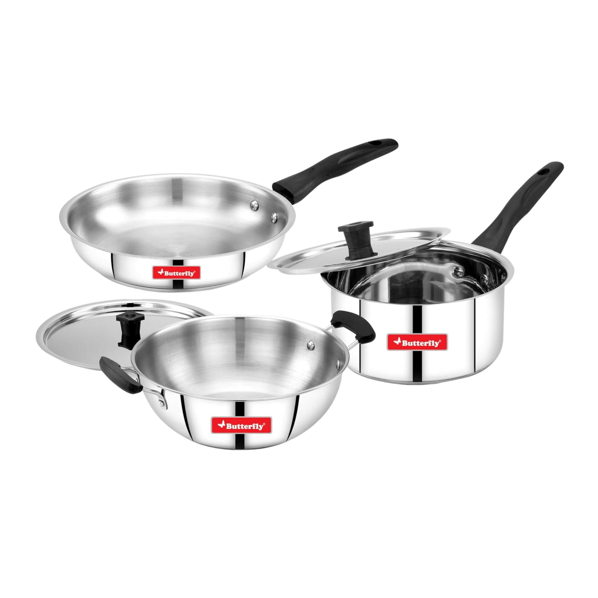 Get Butterfly Classic 5-piece Set Silver at Poorvika Online.
