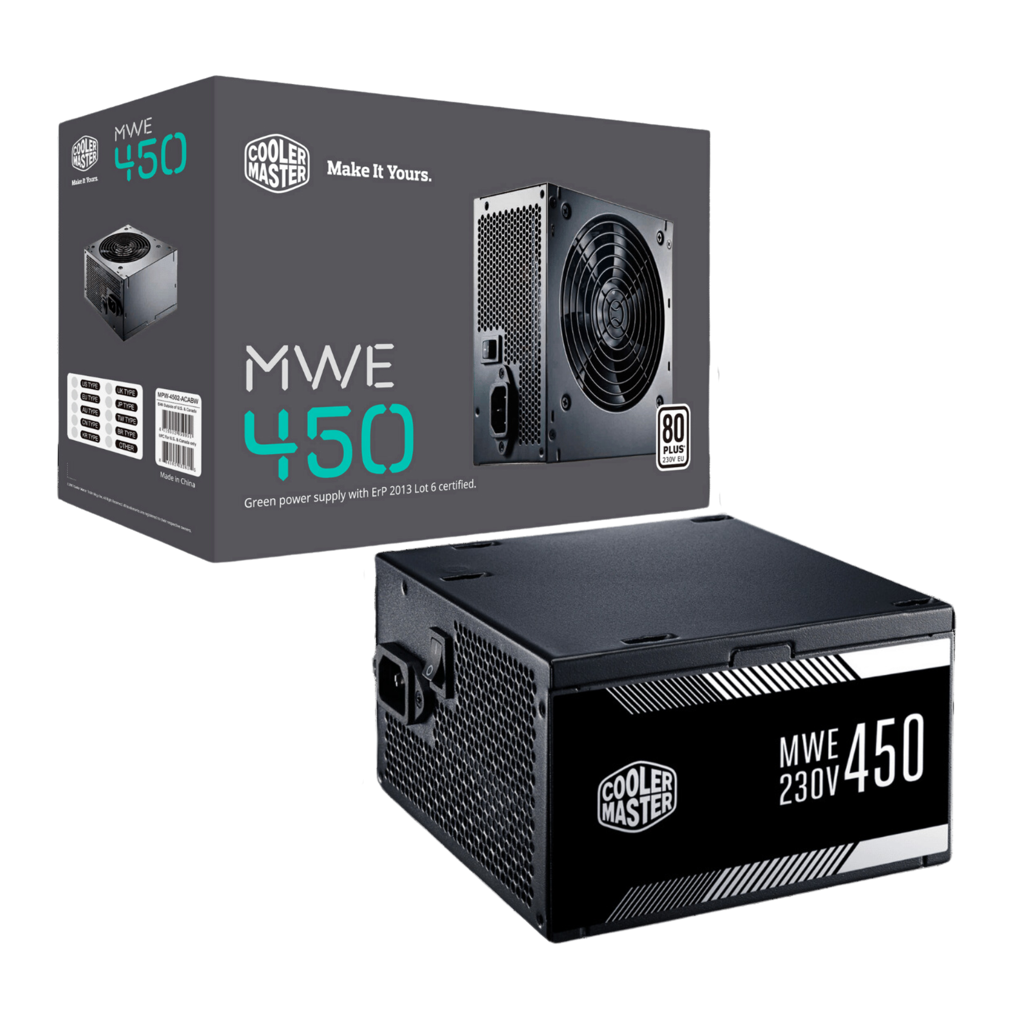 Buy Cooler Master MW450 80 Plus Bronze 450W PSU Black Bow