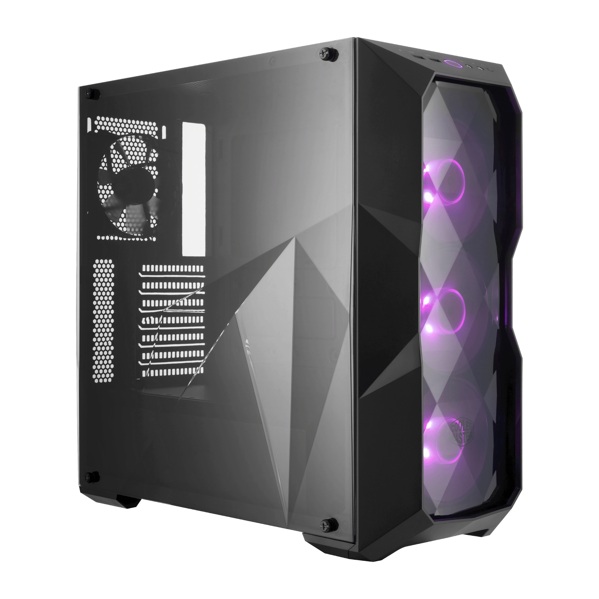 Get Cooler Master TD500 Tower Gaming Case Black, ARGB Fans