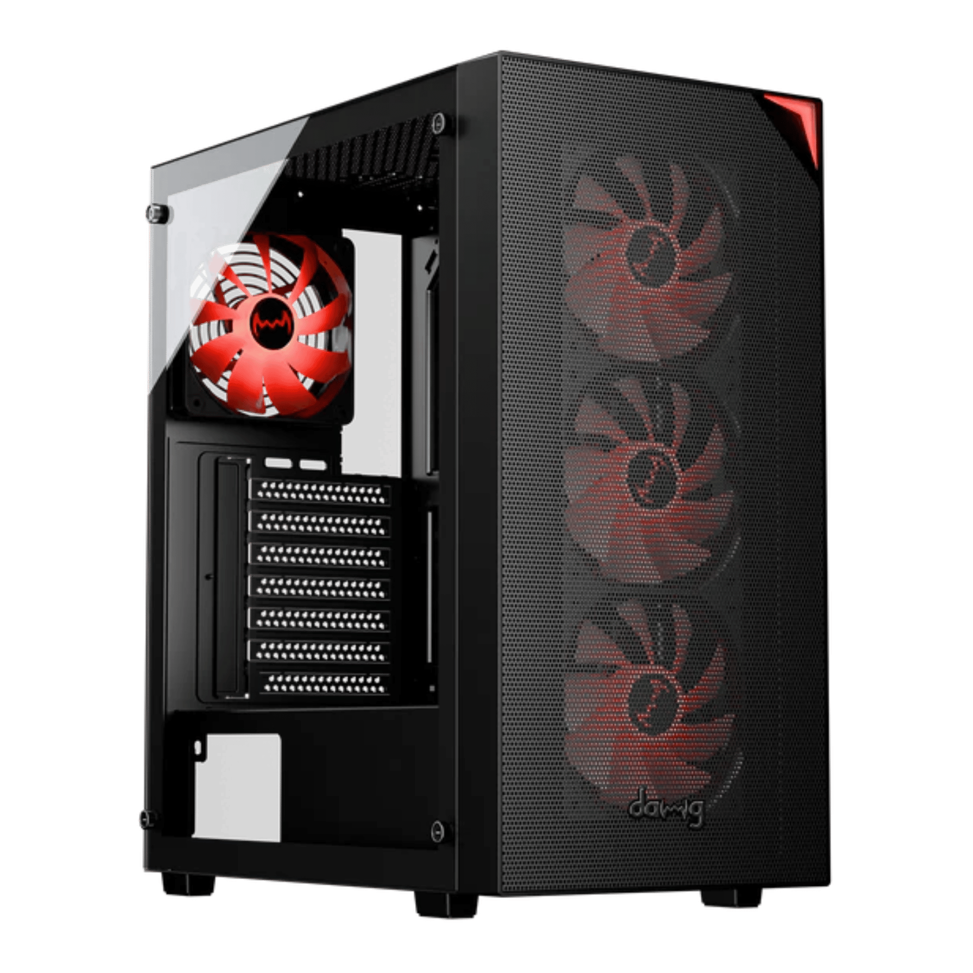 Buy Dawg X Mid Tower Mesh Case4 ARGB Fans - Black, Shop Now!