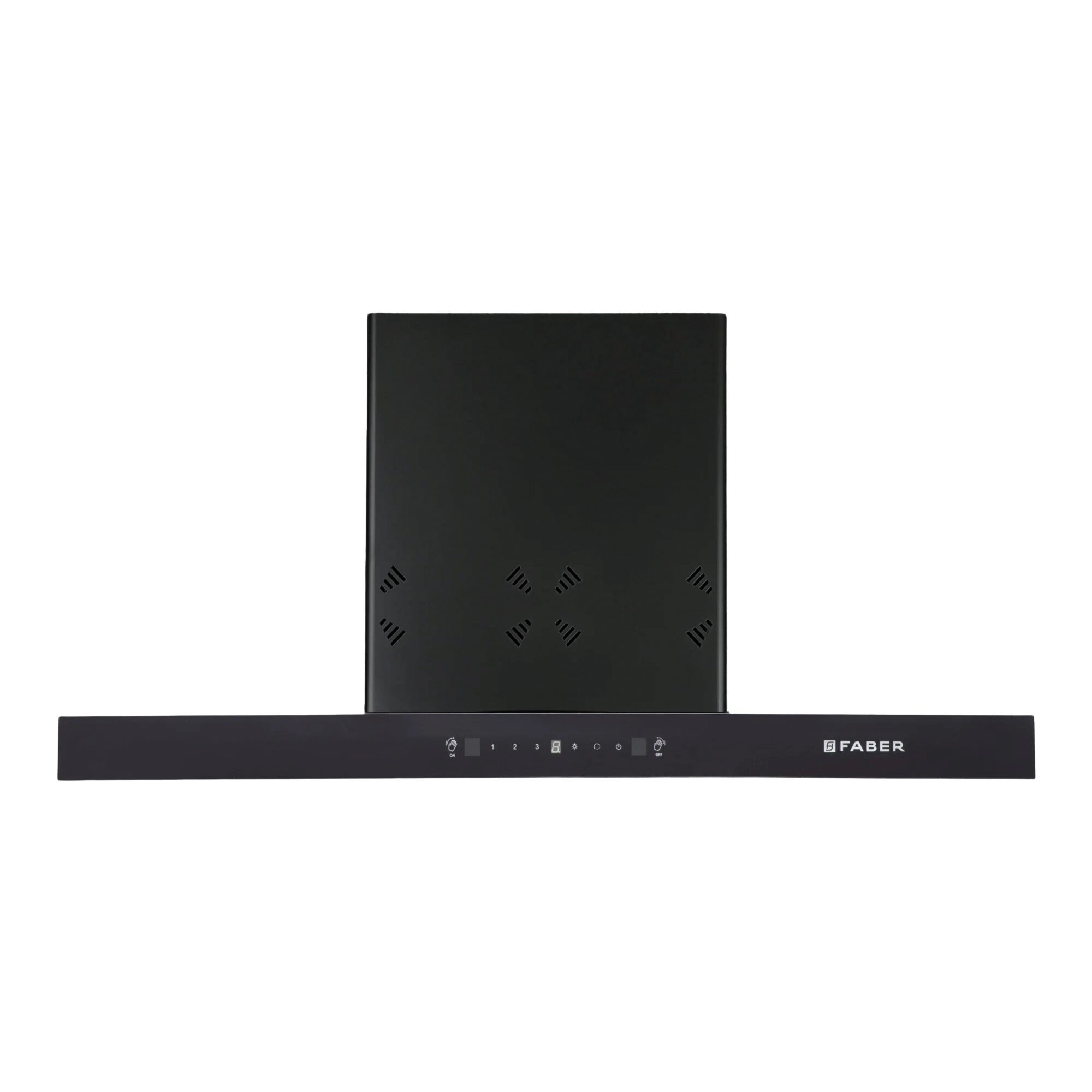 Buy FABER Hood Cygnus 90 Mounted Chimney Black at Poorvika